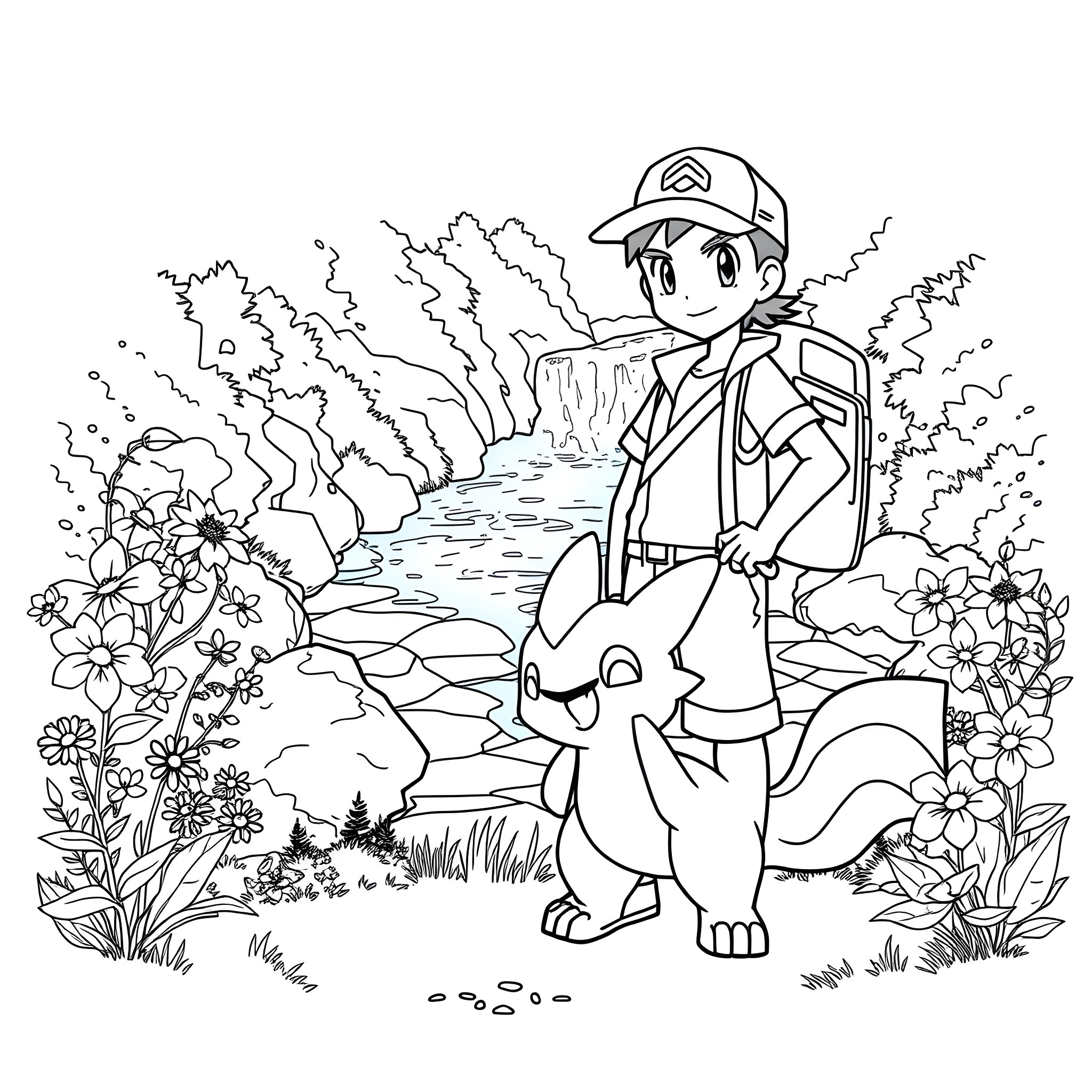 9 Best Pokemon Trainer Coloring Pages (Free Printable PDFs)