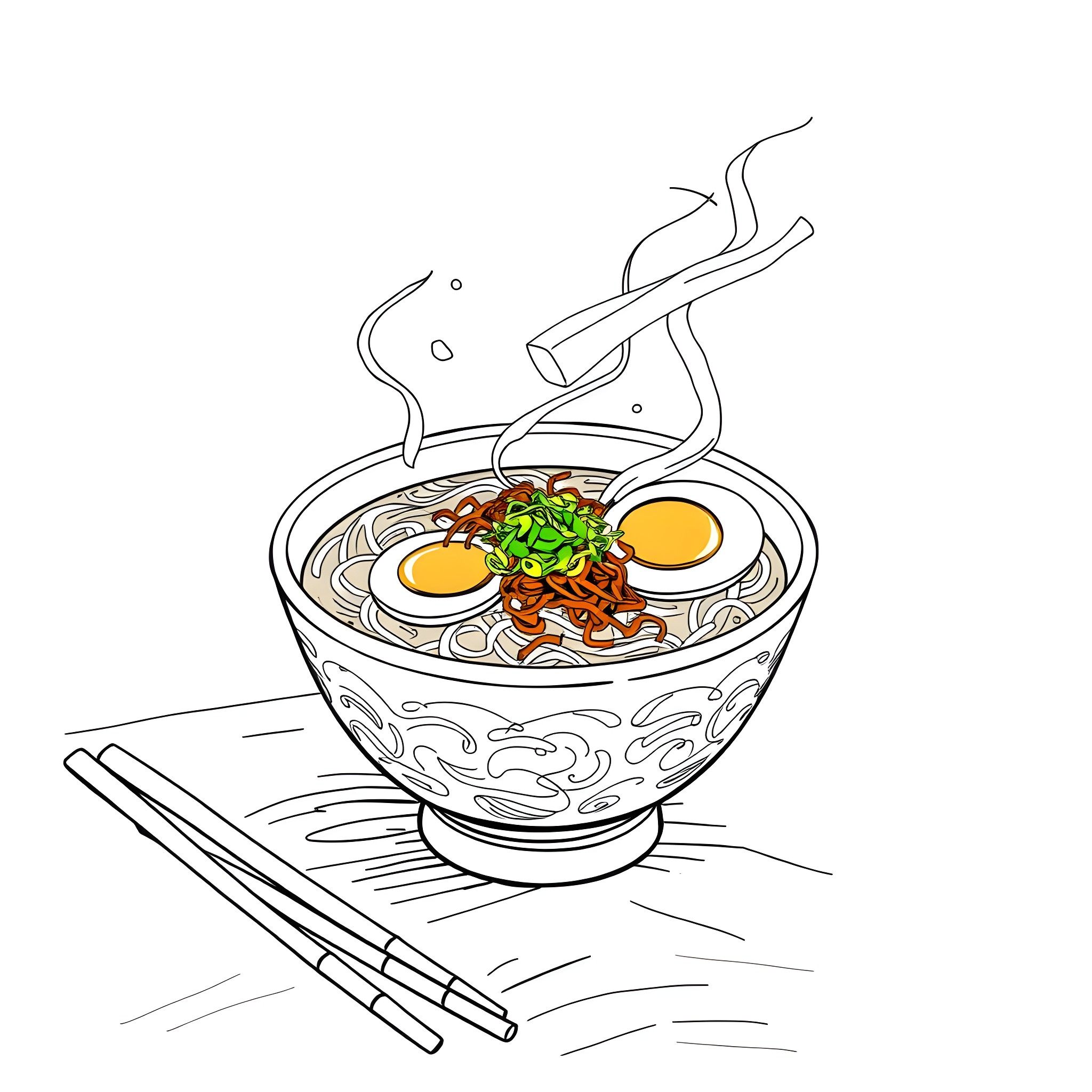 Best Ramen Coloring Pages (Free Printable PDF)