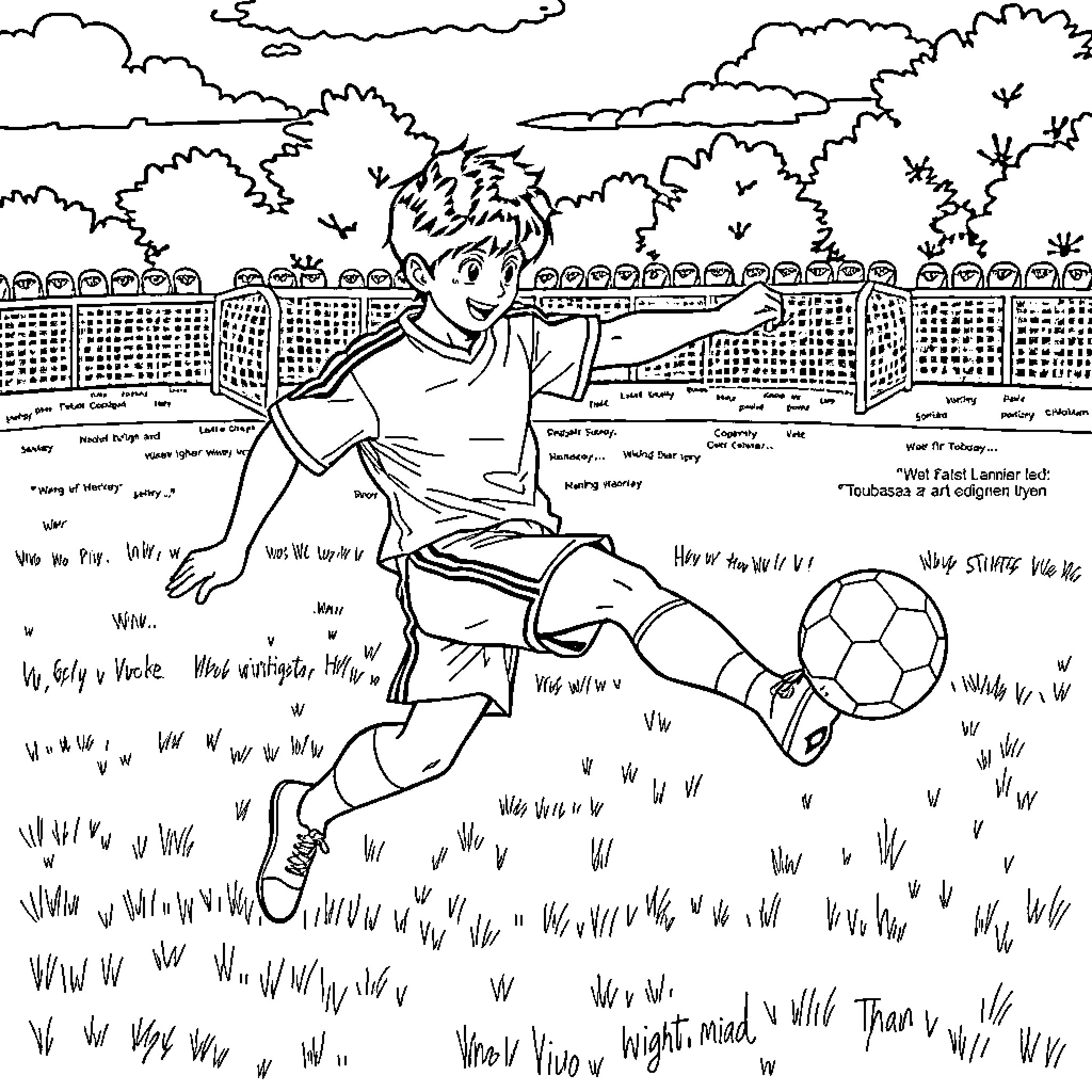 Best Captain Tsubasa Coloring Pages (Free Printable PDF)