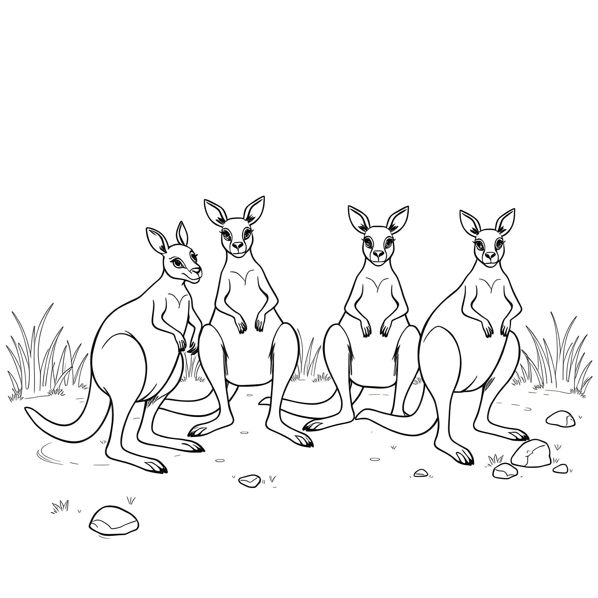 132 Best Kangaroo Coloring Pages (Free Printable PDFs)