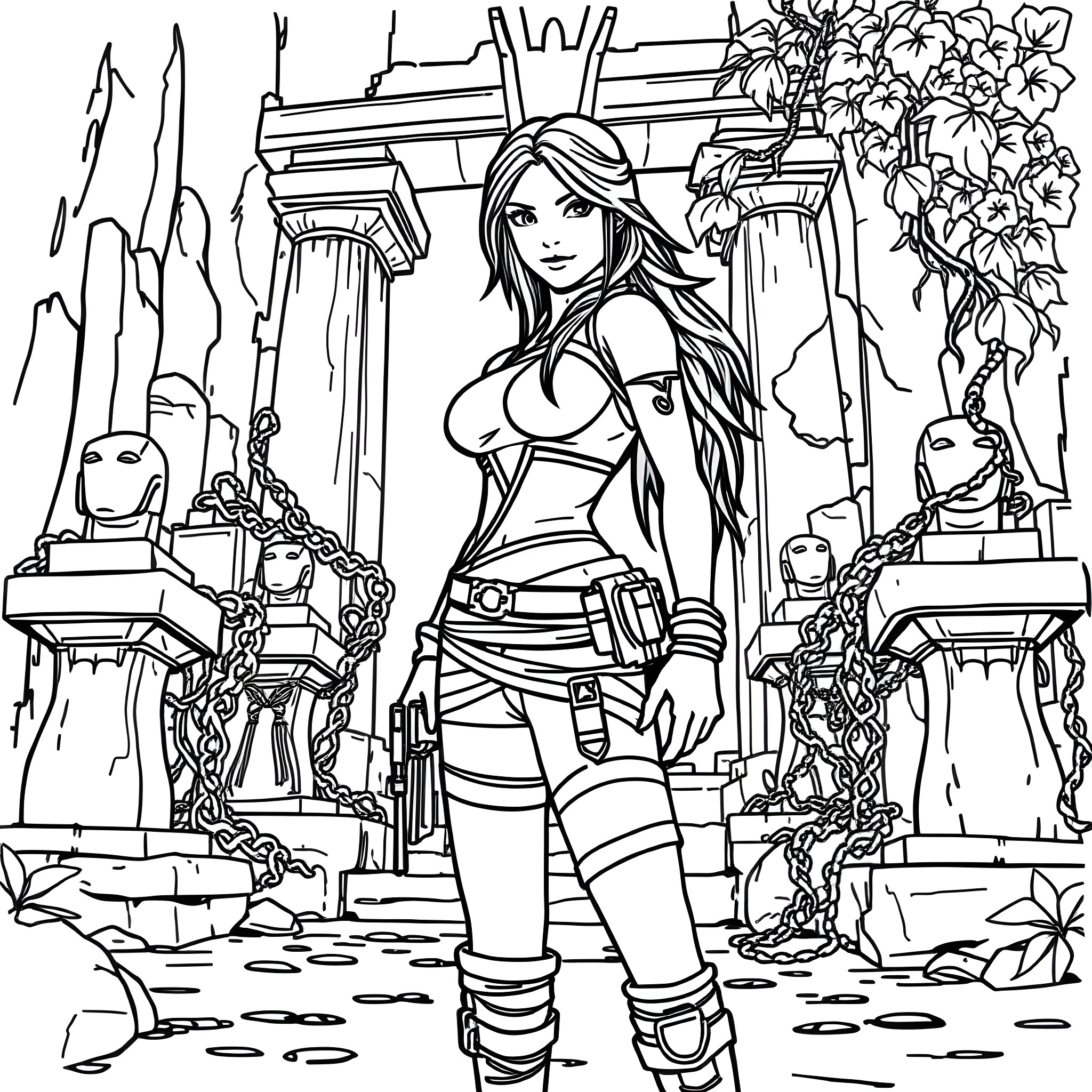 Best Lara Croft Coloring Pages (Free Printable PDF)