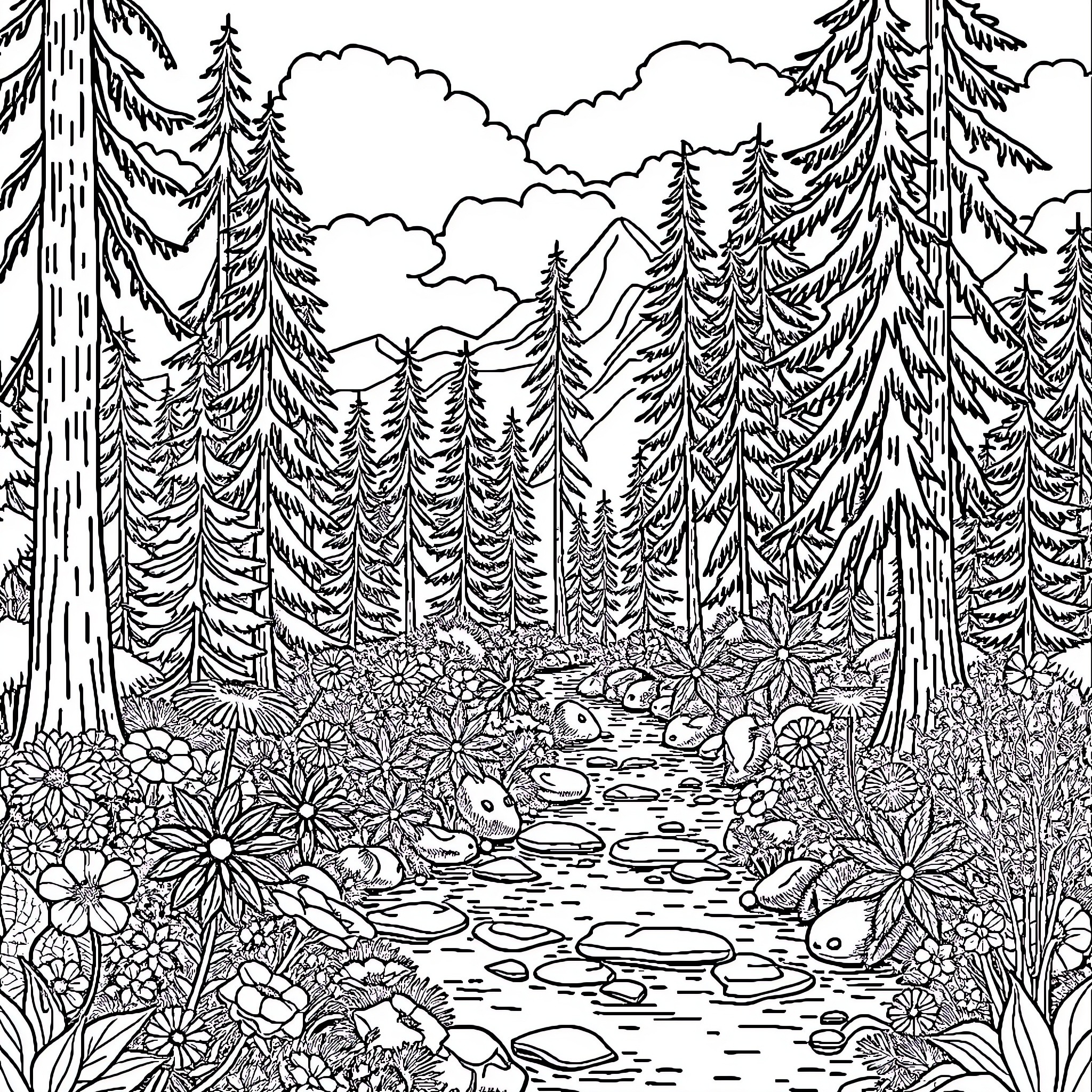 Best Nature Coloring Pages (Free Printable PDF)