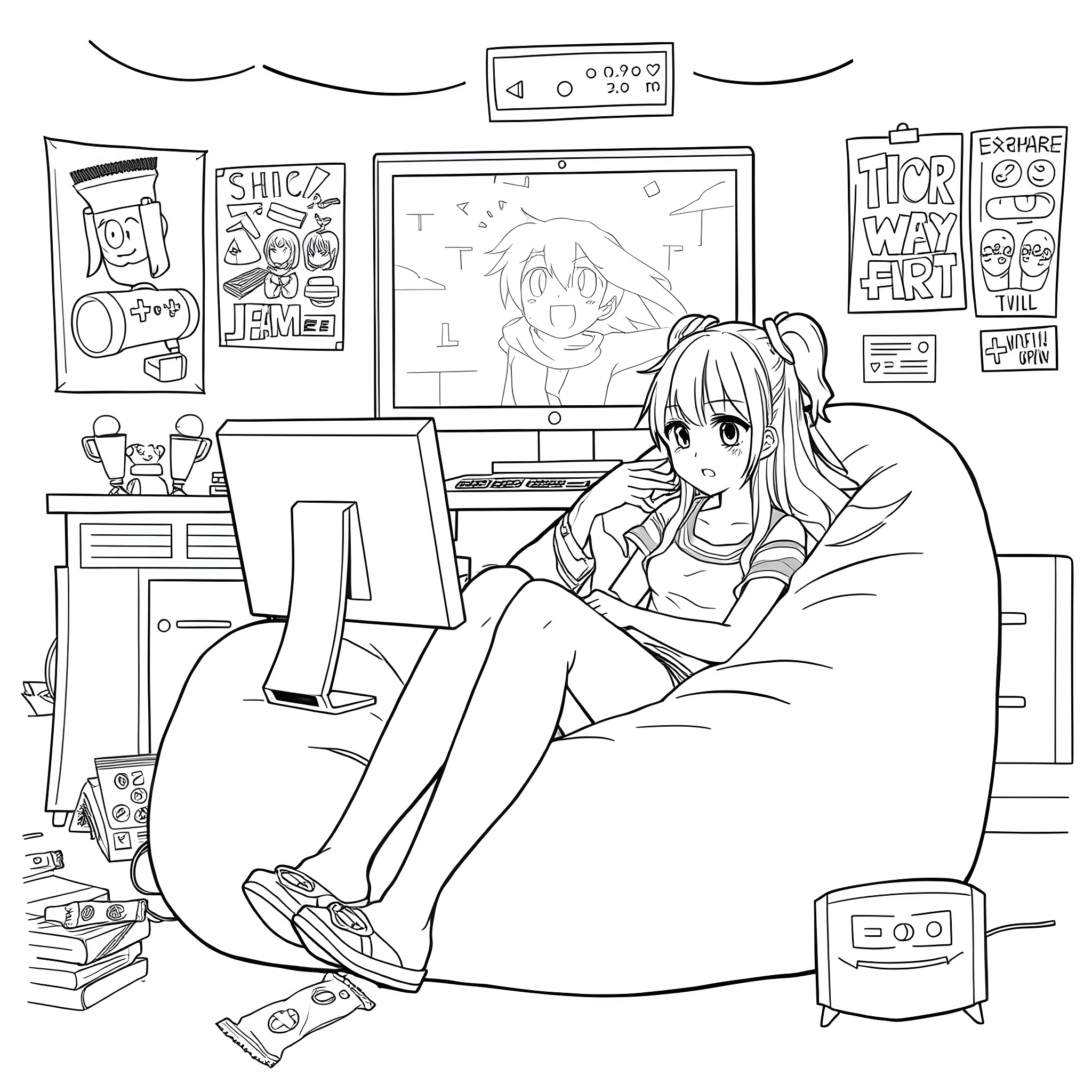 Best Kurumi Coloring Pages (Free Printable PDF)