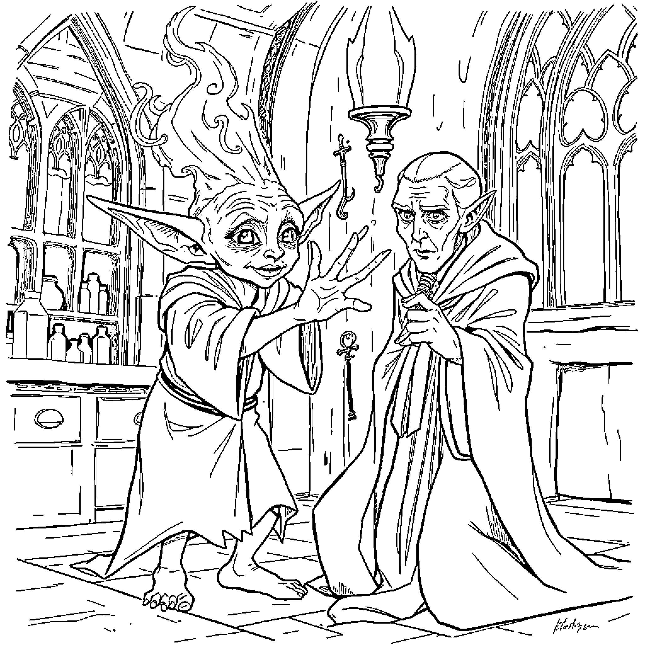 Best Dobby Coloring Pages (Free Printable PDF)