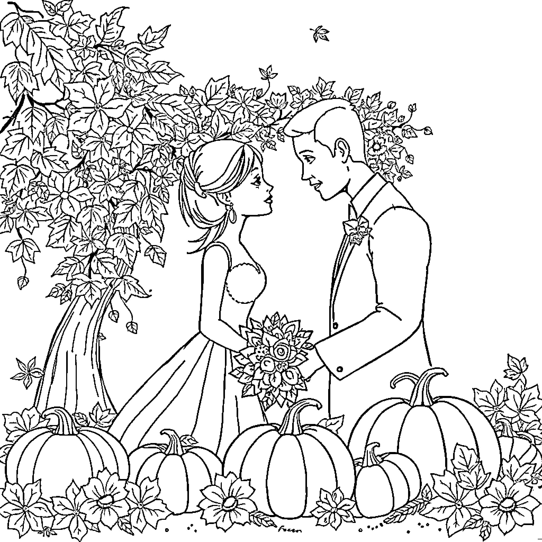 Best Wedding Coloring Pages (Free Printable PDF)
