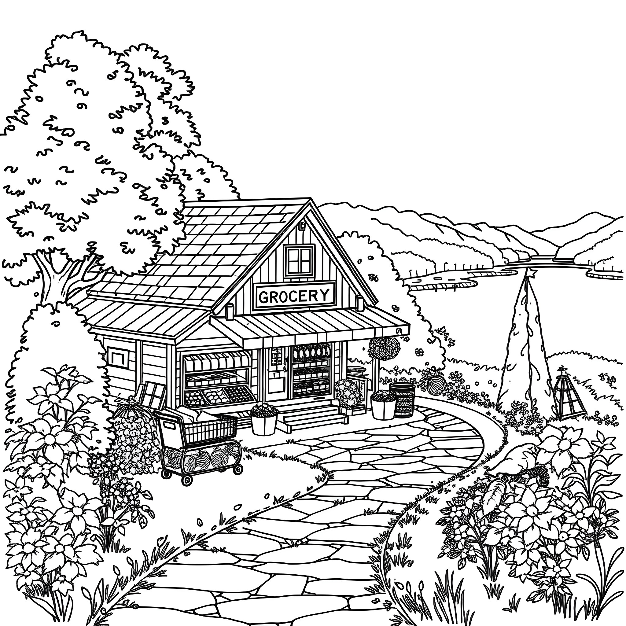 10 Best Grocery Store Coloring Pages (Free Printable PDFs)