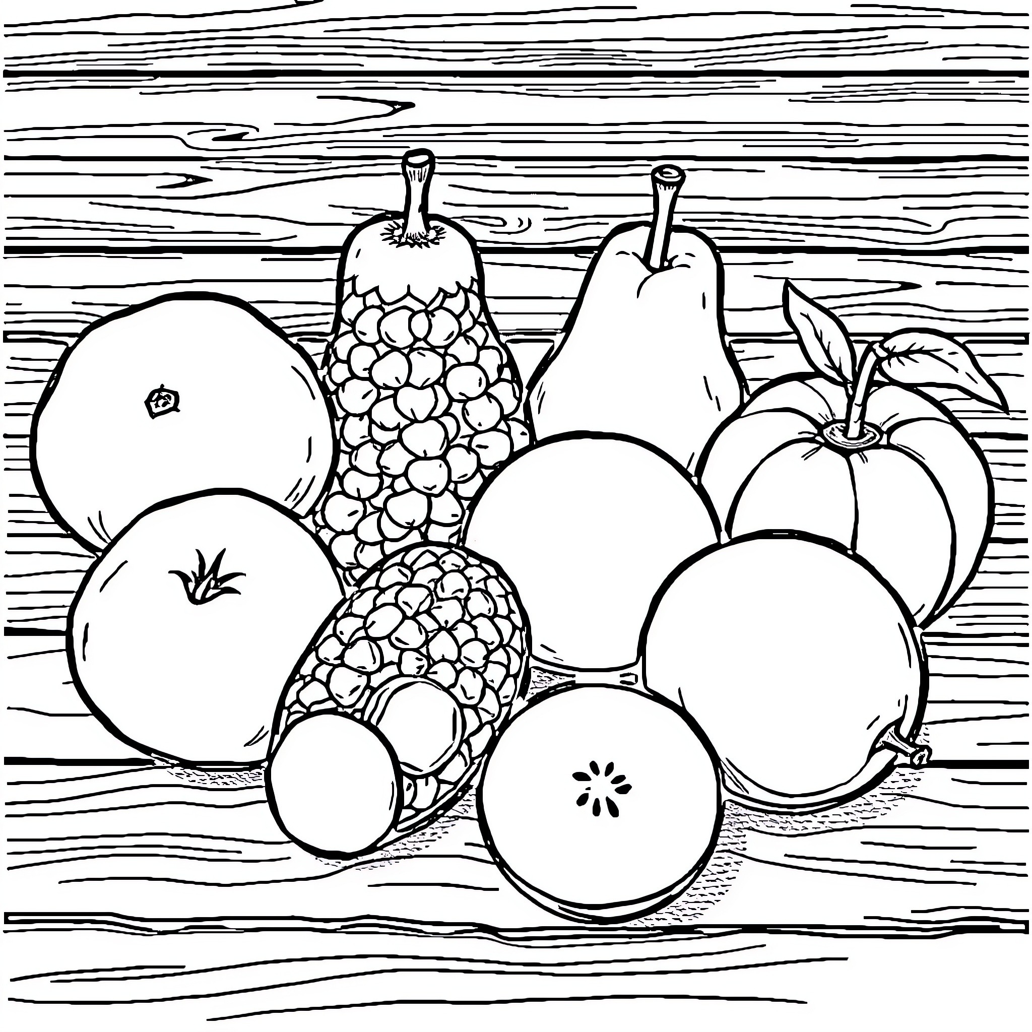 179 Best Fruit Coloring Pages (Free Printable PDFs)