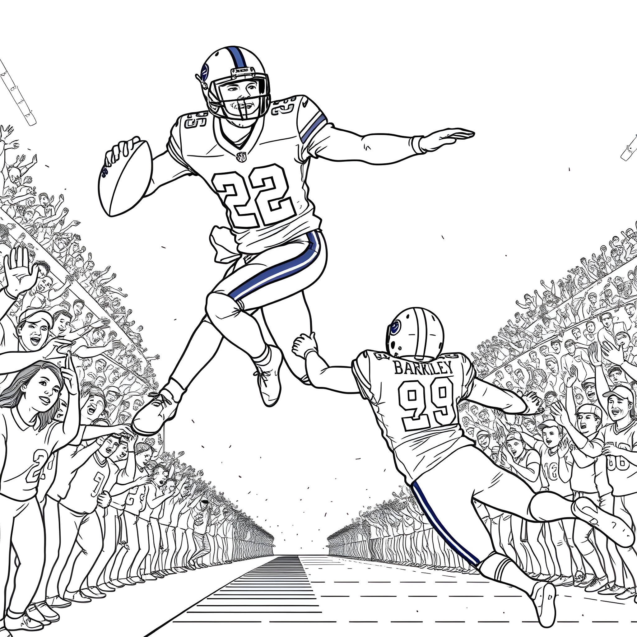 1 Best Saquon Barkley Coloring Pages (Free Printable PDFs)