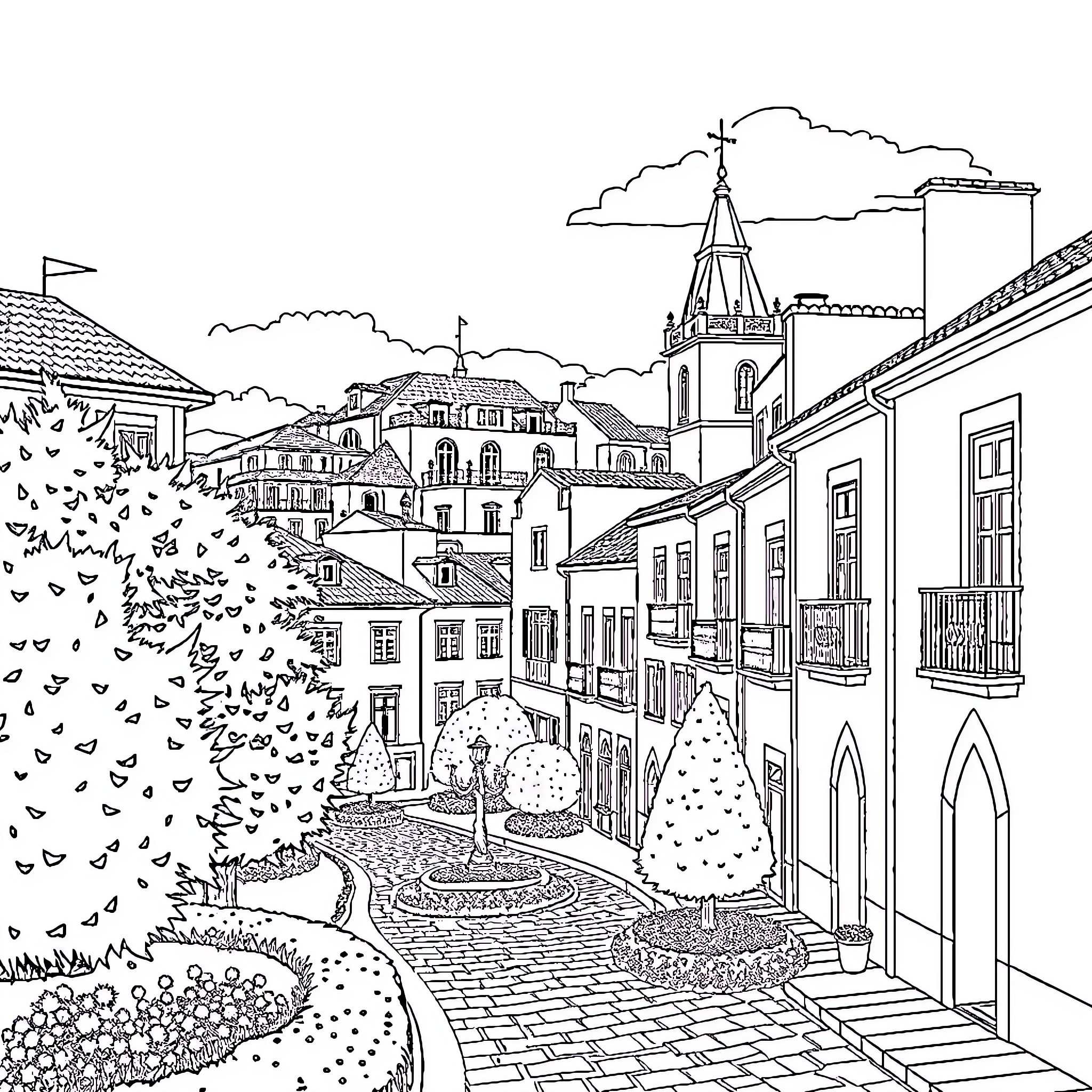 144 Best City Coloring Pages (Free Printable PDFs)