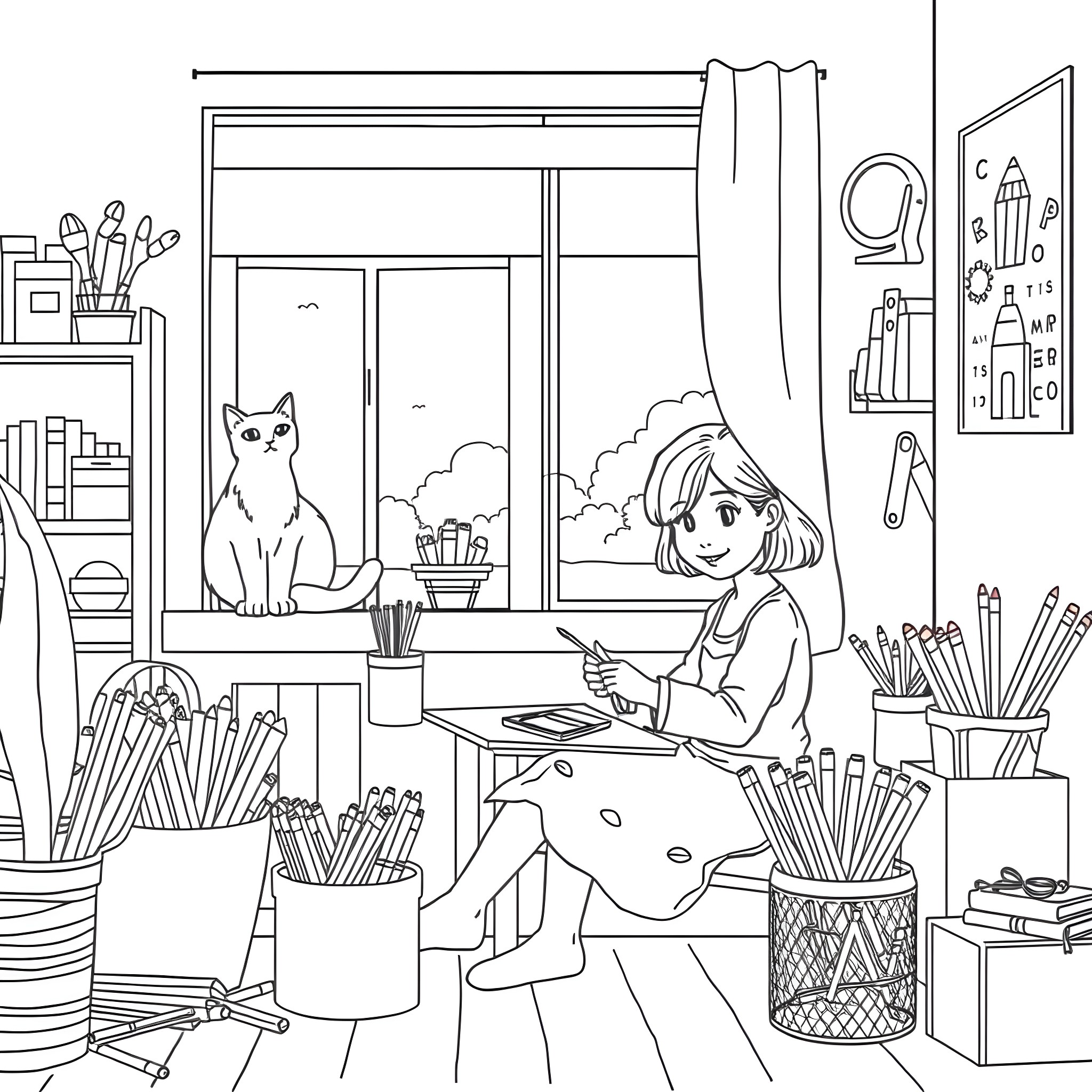 243 Best Girl Coloring Pages (Free Printable PDFs)