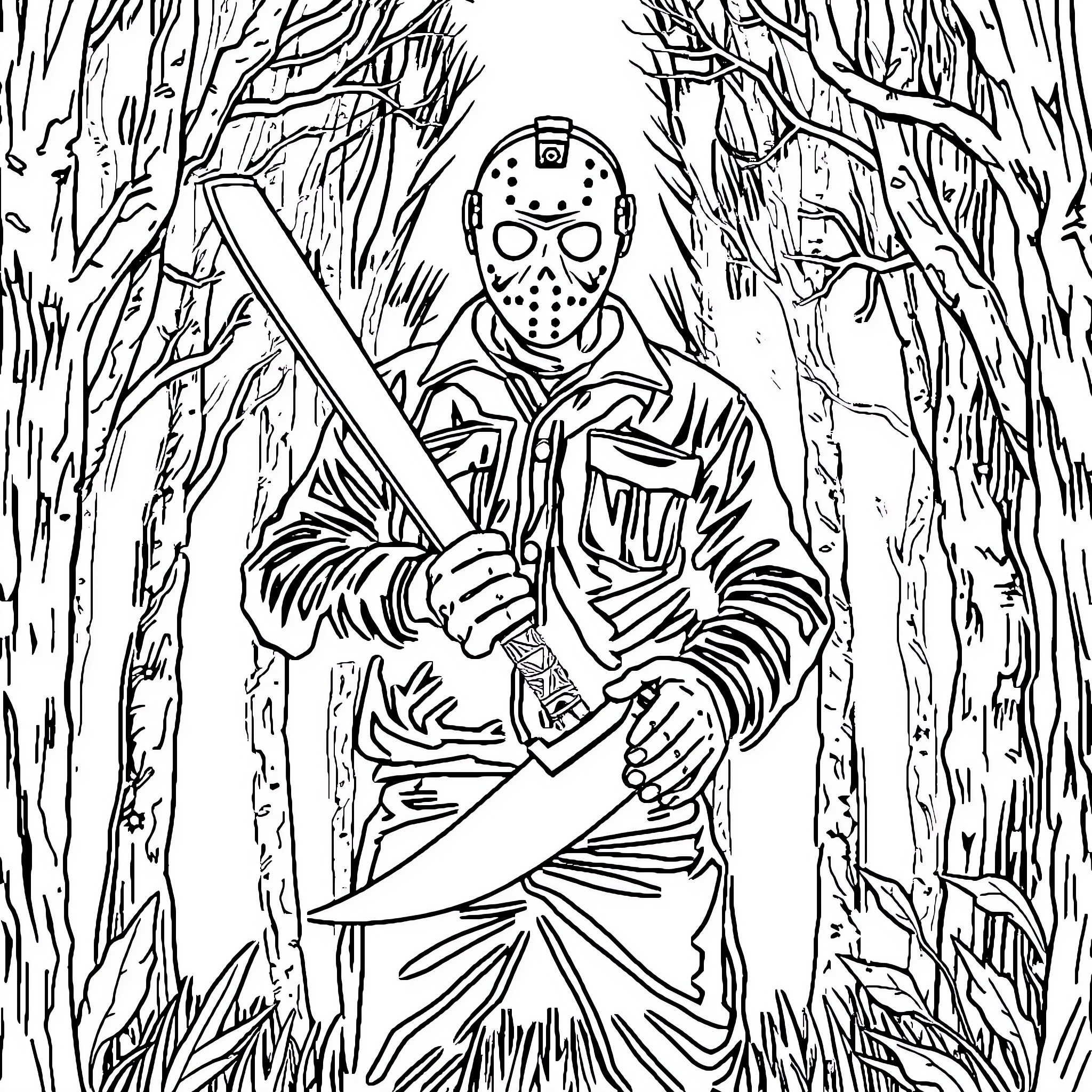 Best Jason Voorhees Coloring Pages (Free Printable PDF)