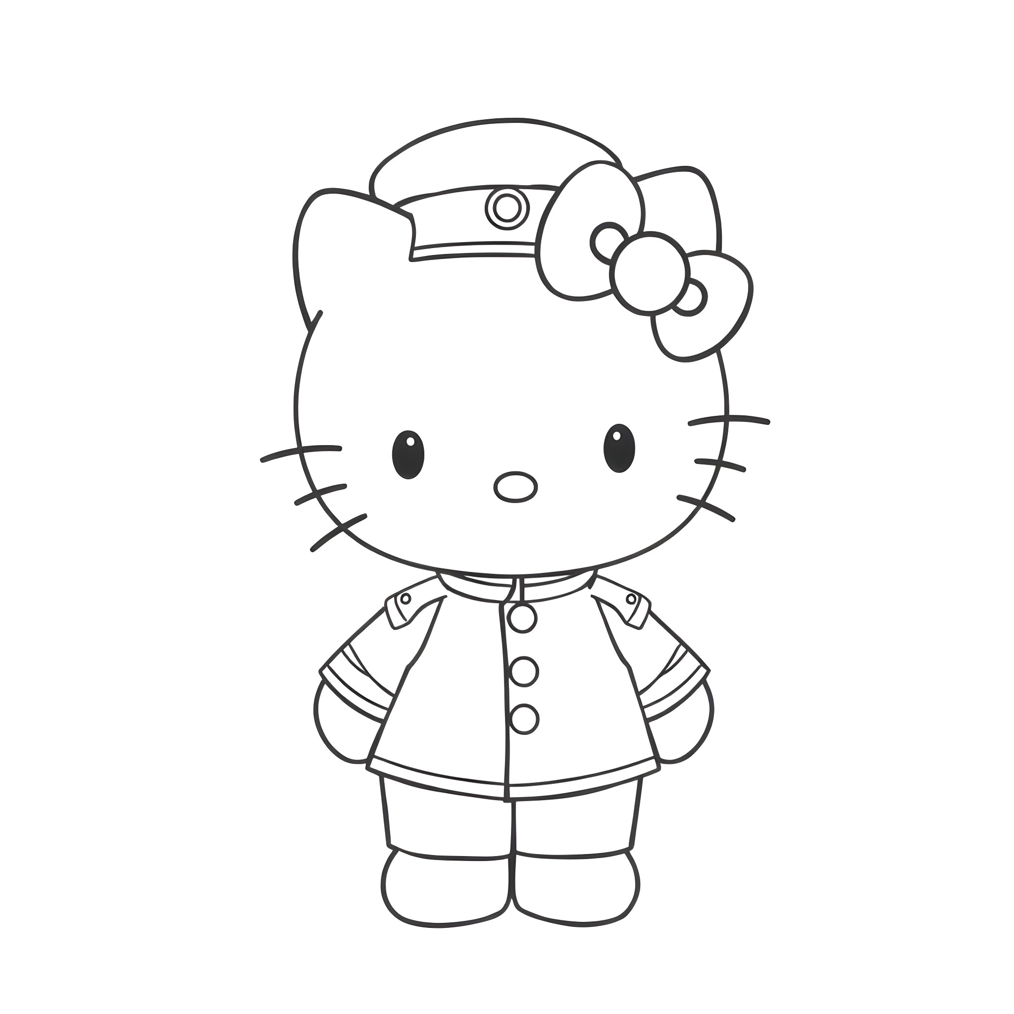 455 Best Hello Kitty Coloring Pages (Free Printable PDFs)