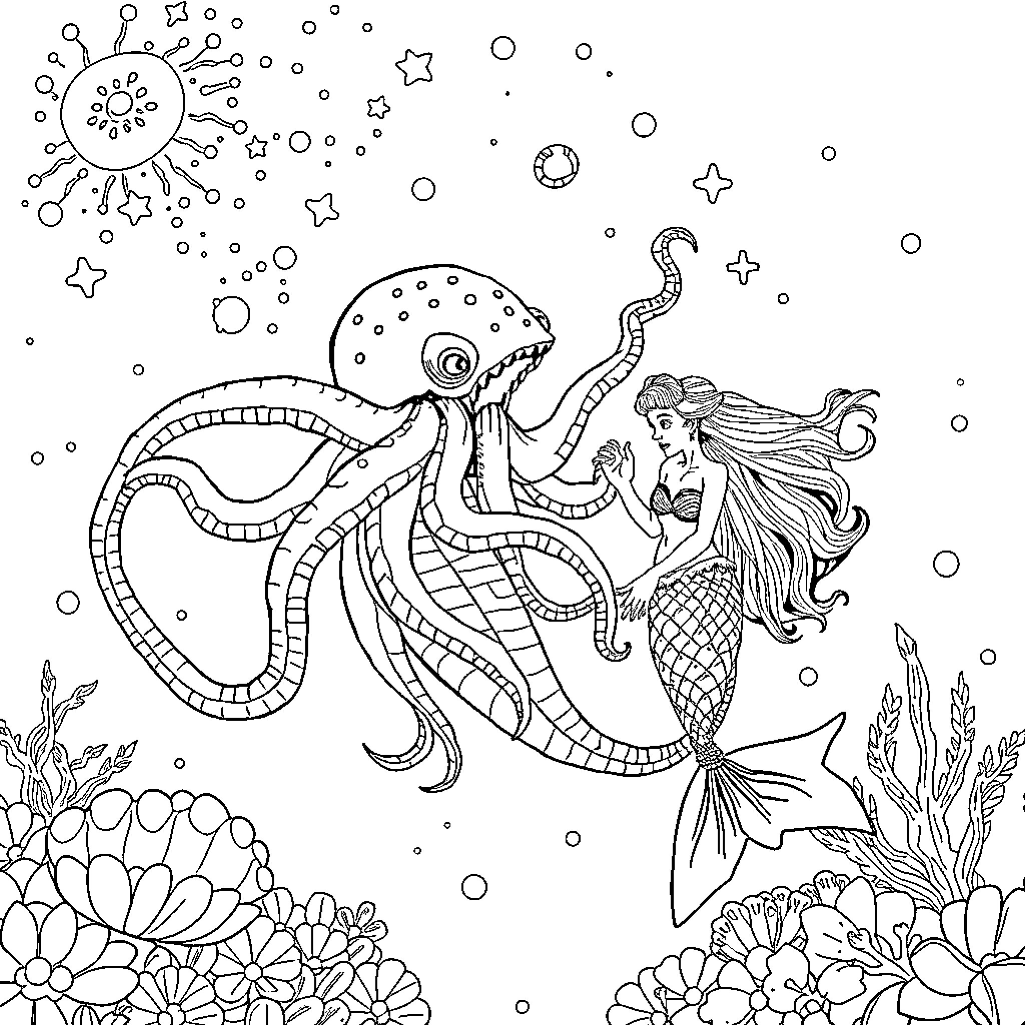 Best Cecaelia Coloring Pages (Free Printable PDF)