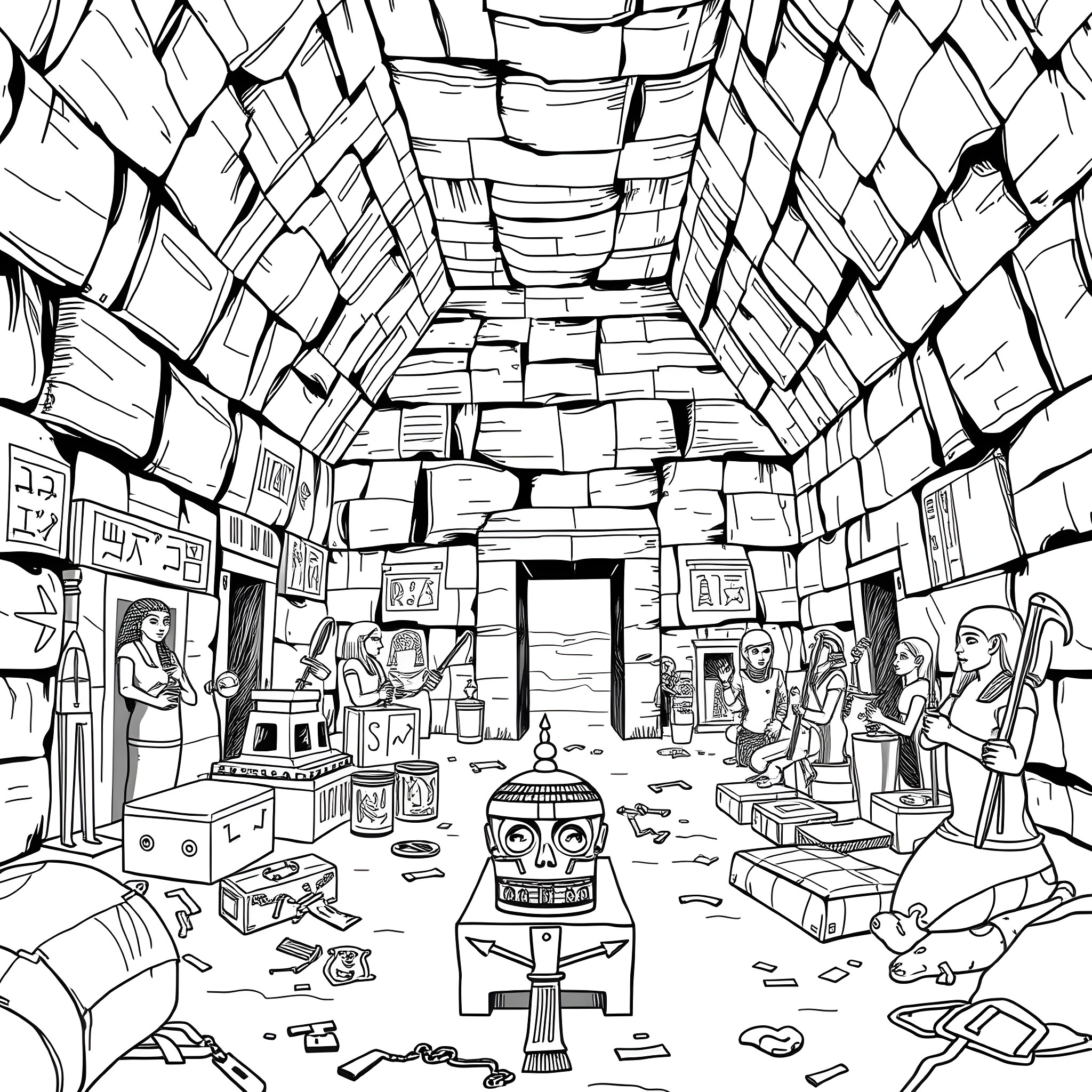 36 Best Pyramid Coloring Pages (Free Printable PDFs)