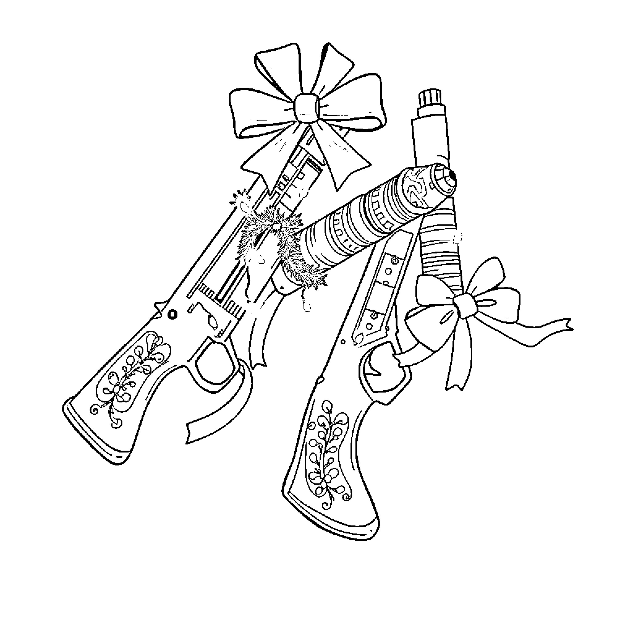 Best Gun Coloring Pages (Free Printable PDF)
