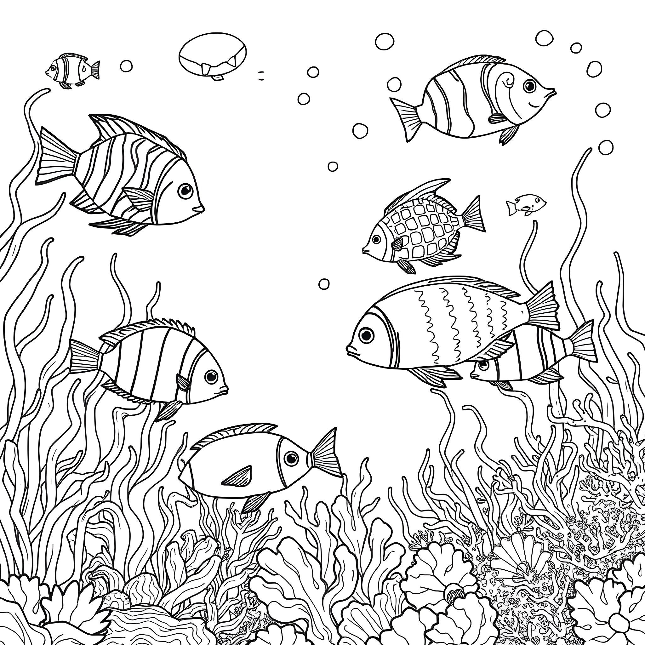 Best Fish Coloring Pages (Free Printable PDF)