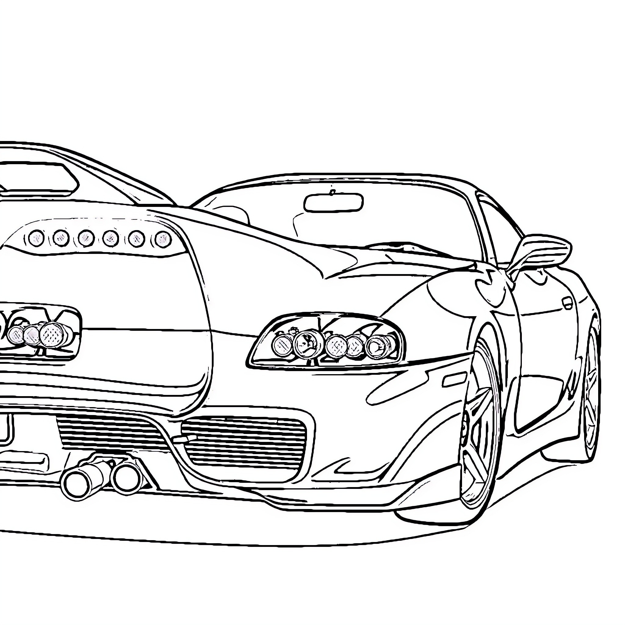 Best Toyota Supra Coloring Pages (Free Printable PDF)