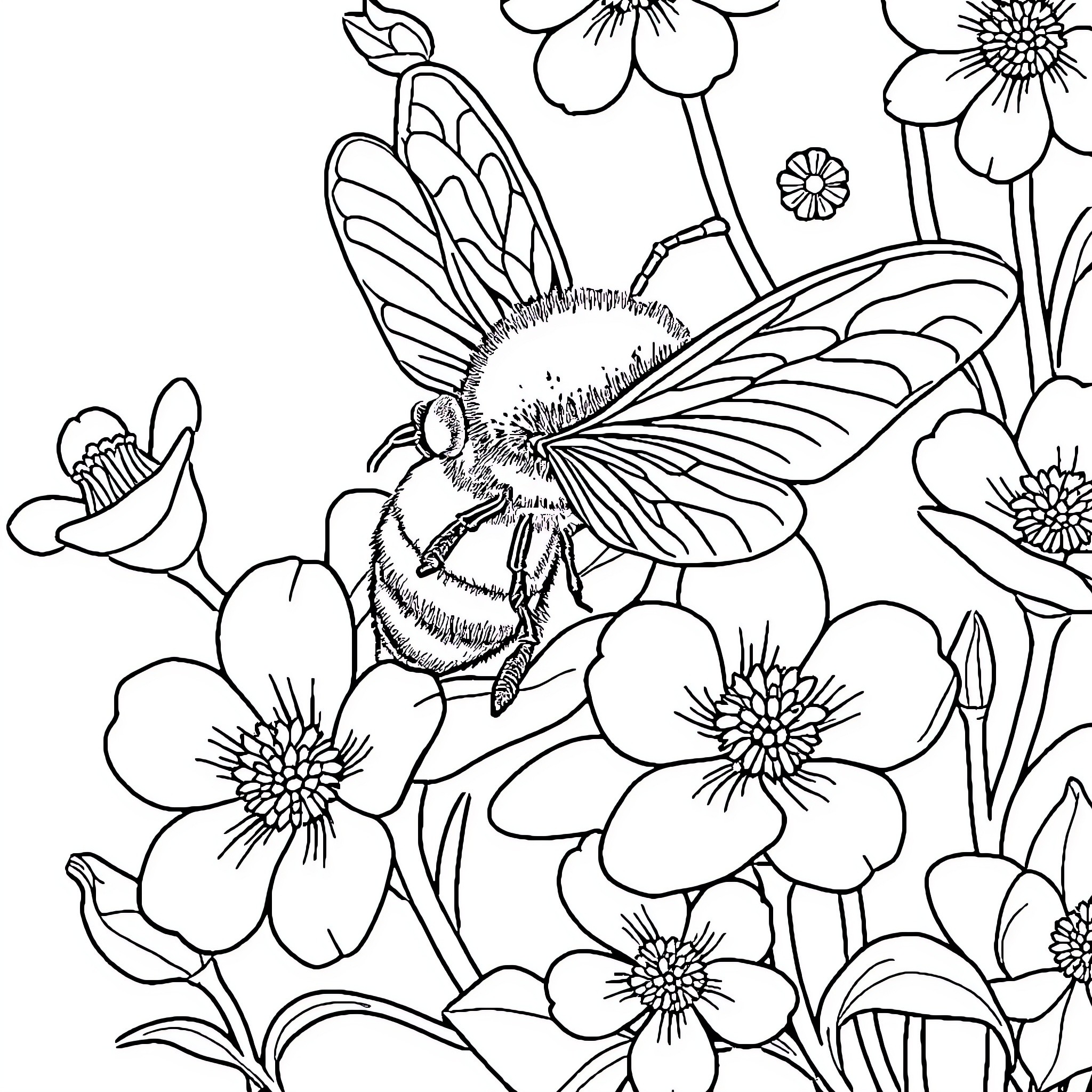 Best Bee Coloring Pages (Free Printable PDF)