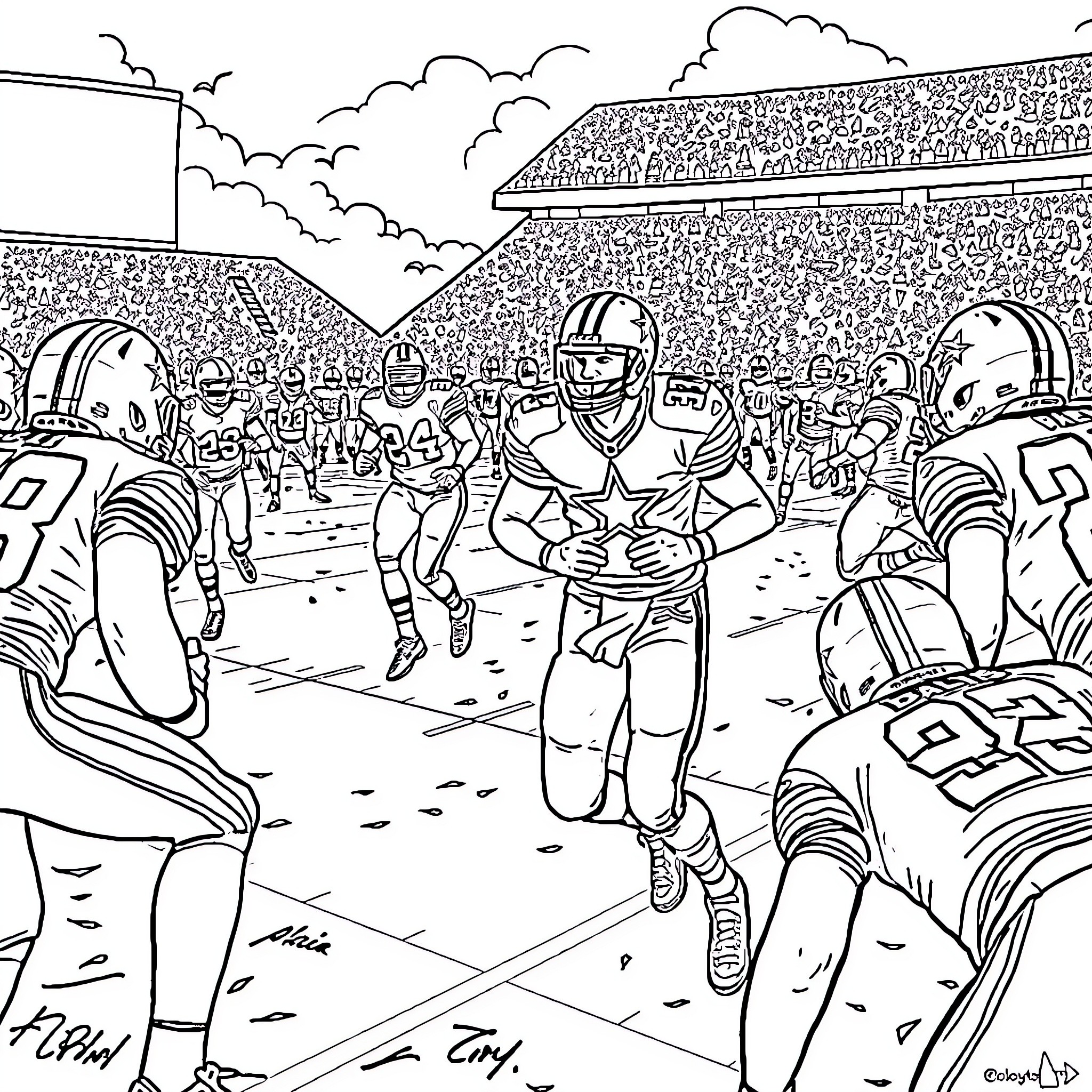 Best Dallas Cowboys Coloring Pages (Free Printable PDF)