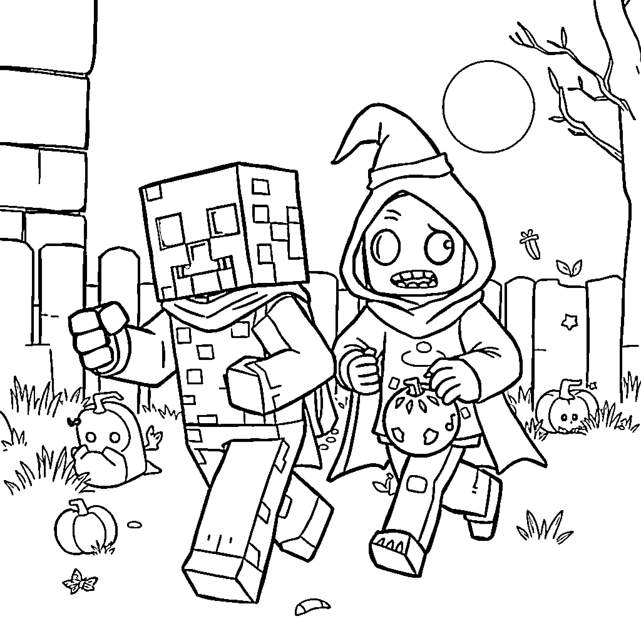 Best Creeper Coloring Pages (Free Printable PDF)