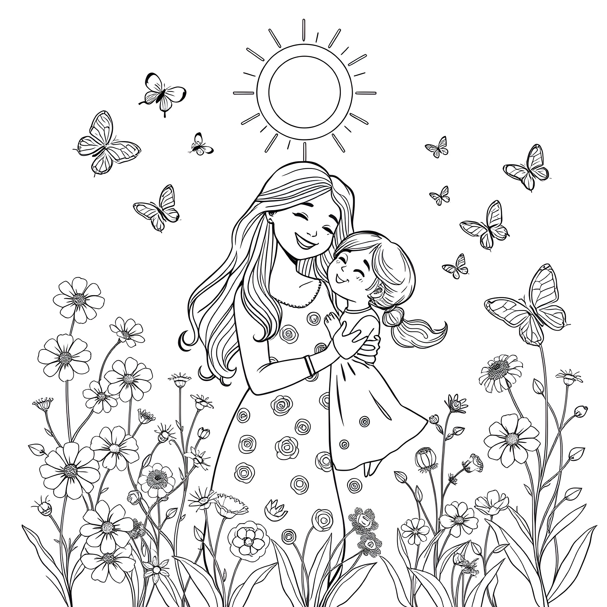 Best Mom Coloring Pages (Free Printable PDF)