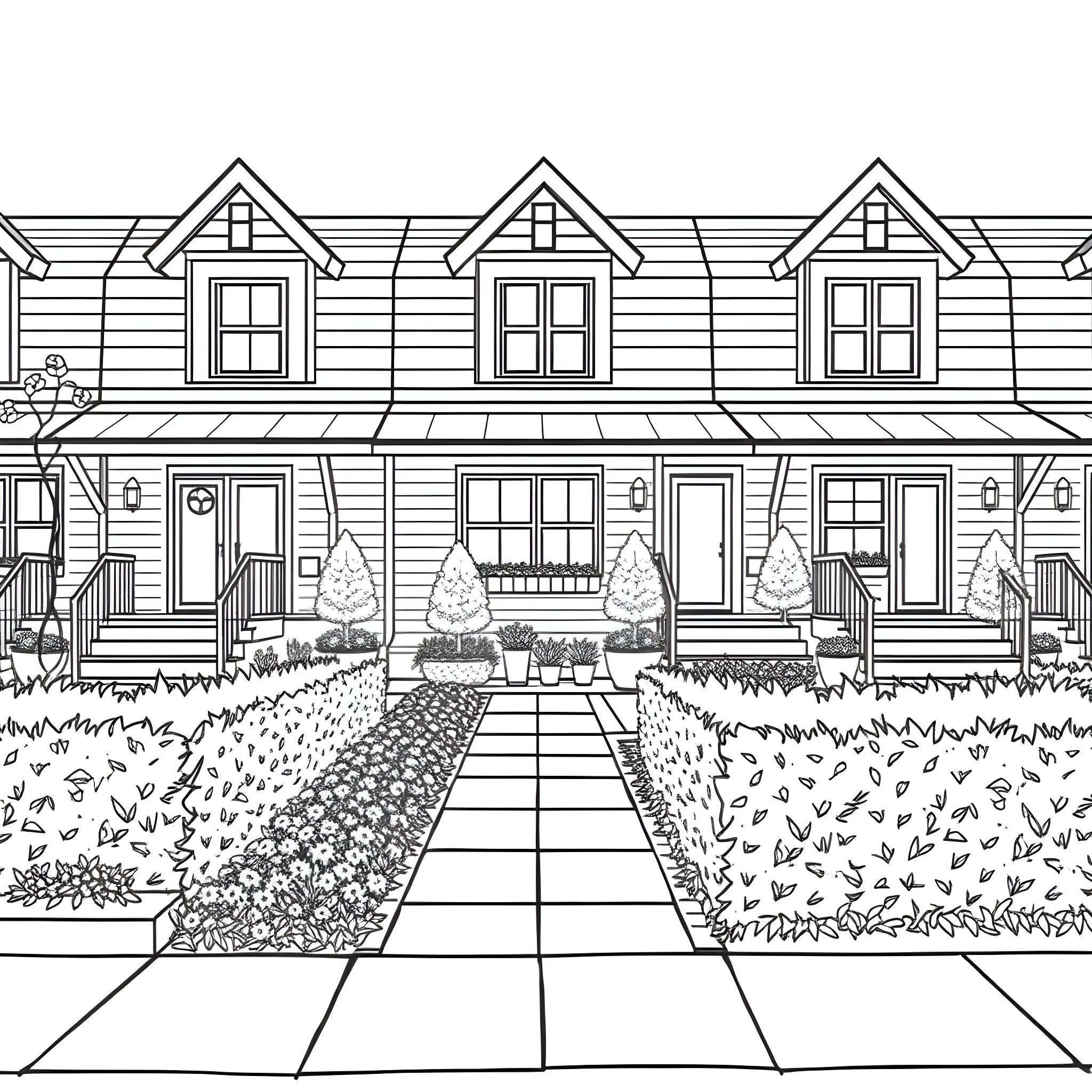 3 Best Townhouse Coloring Pages (Free Printable PDFs)