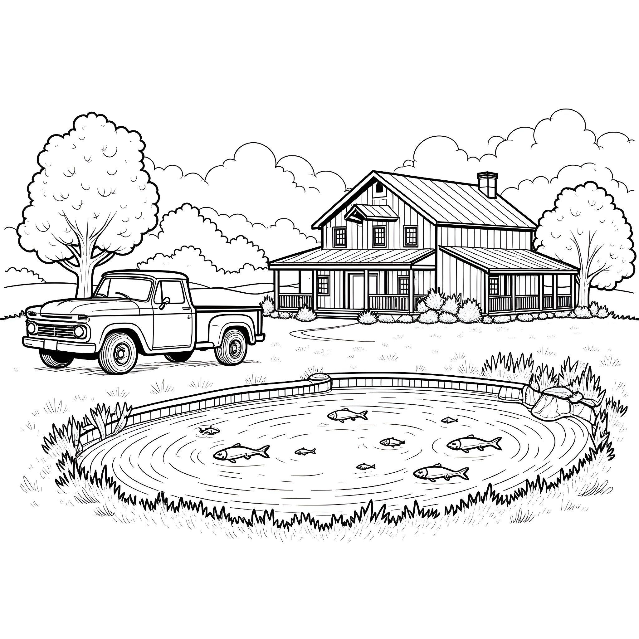 Best Farmhouse Coloring Pages (Free Printable PDF)