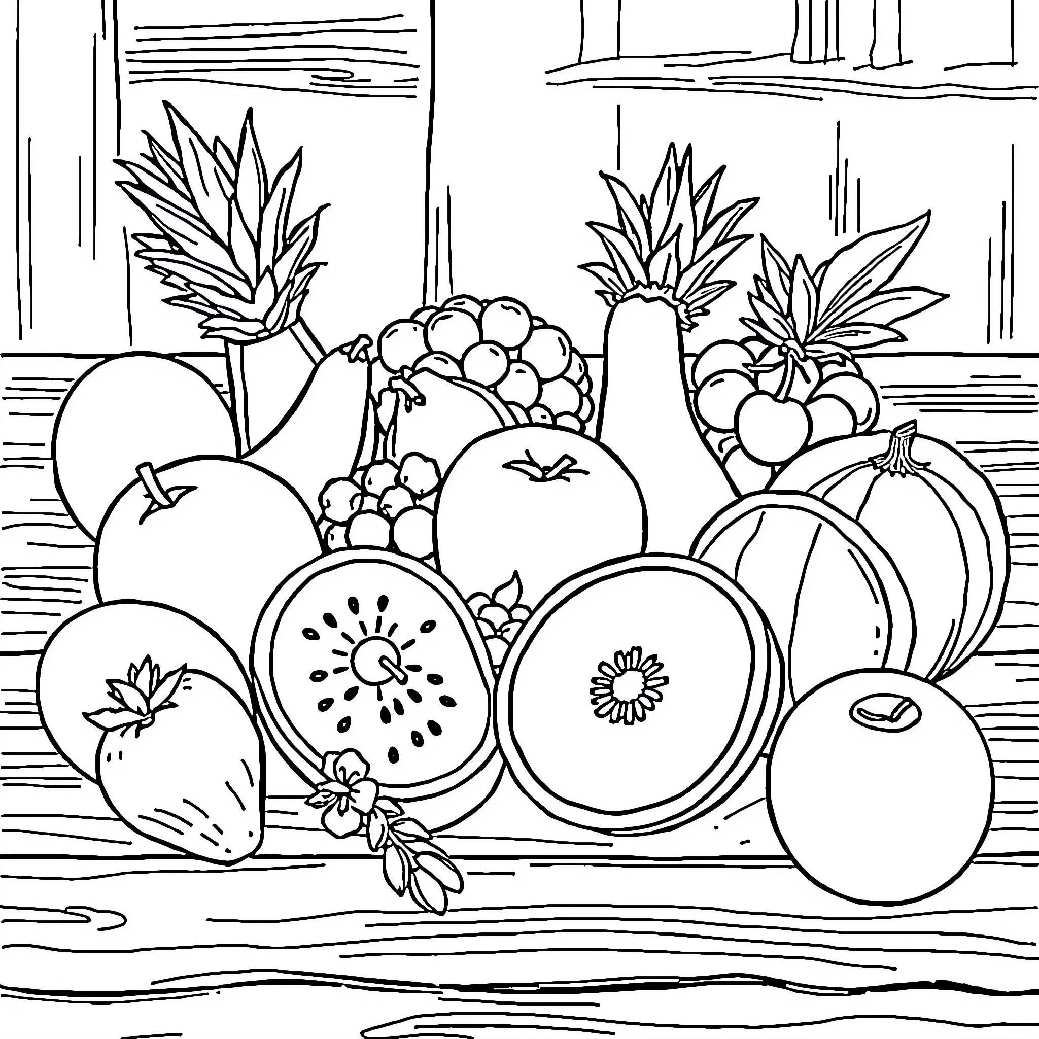 Best Fruit Coloring Pages (Free Printable PDF)