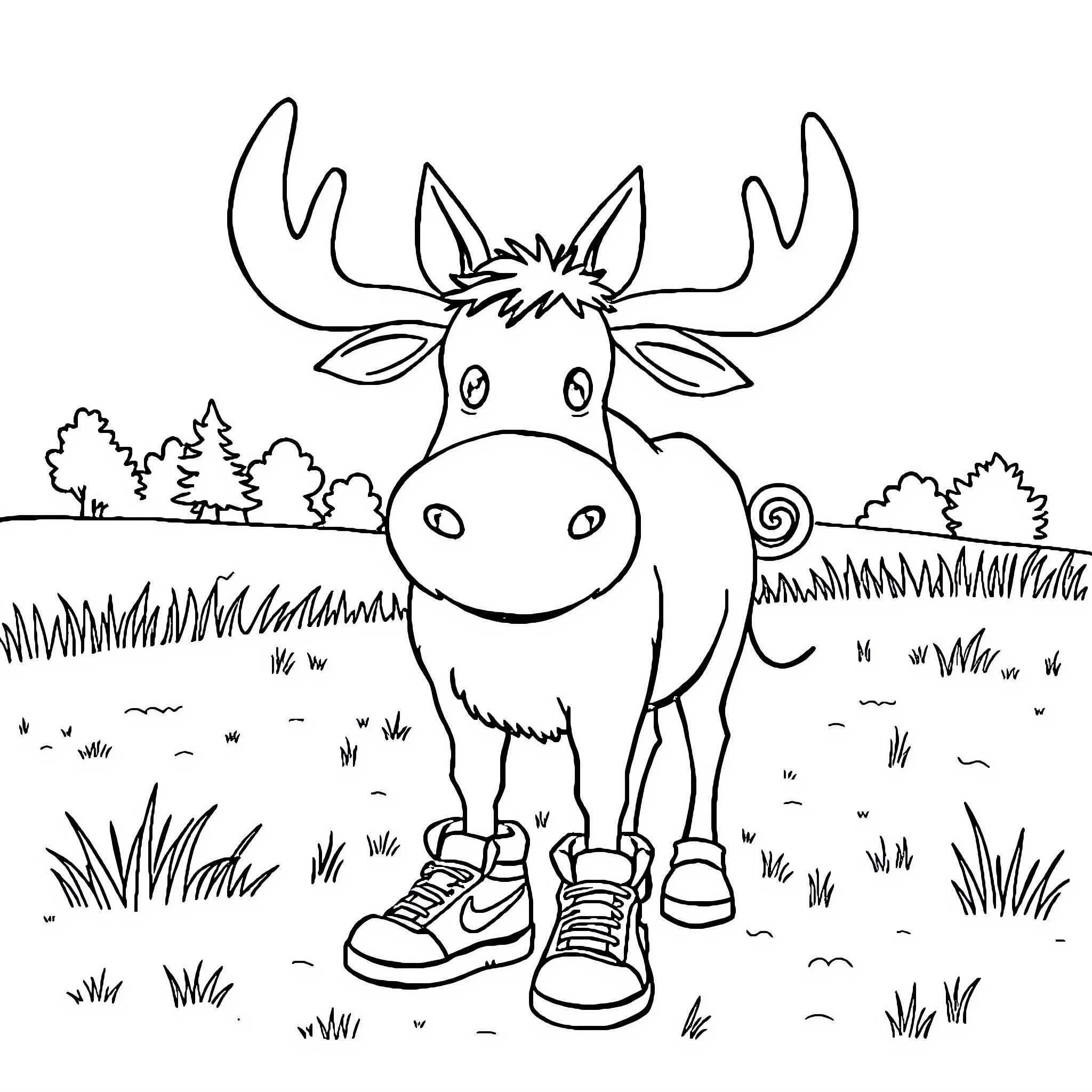 50 Best Moose Coloring Pages (Free Printable PDFs)