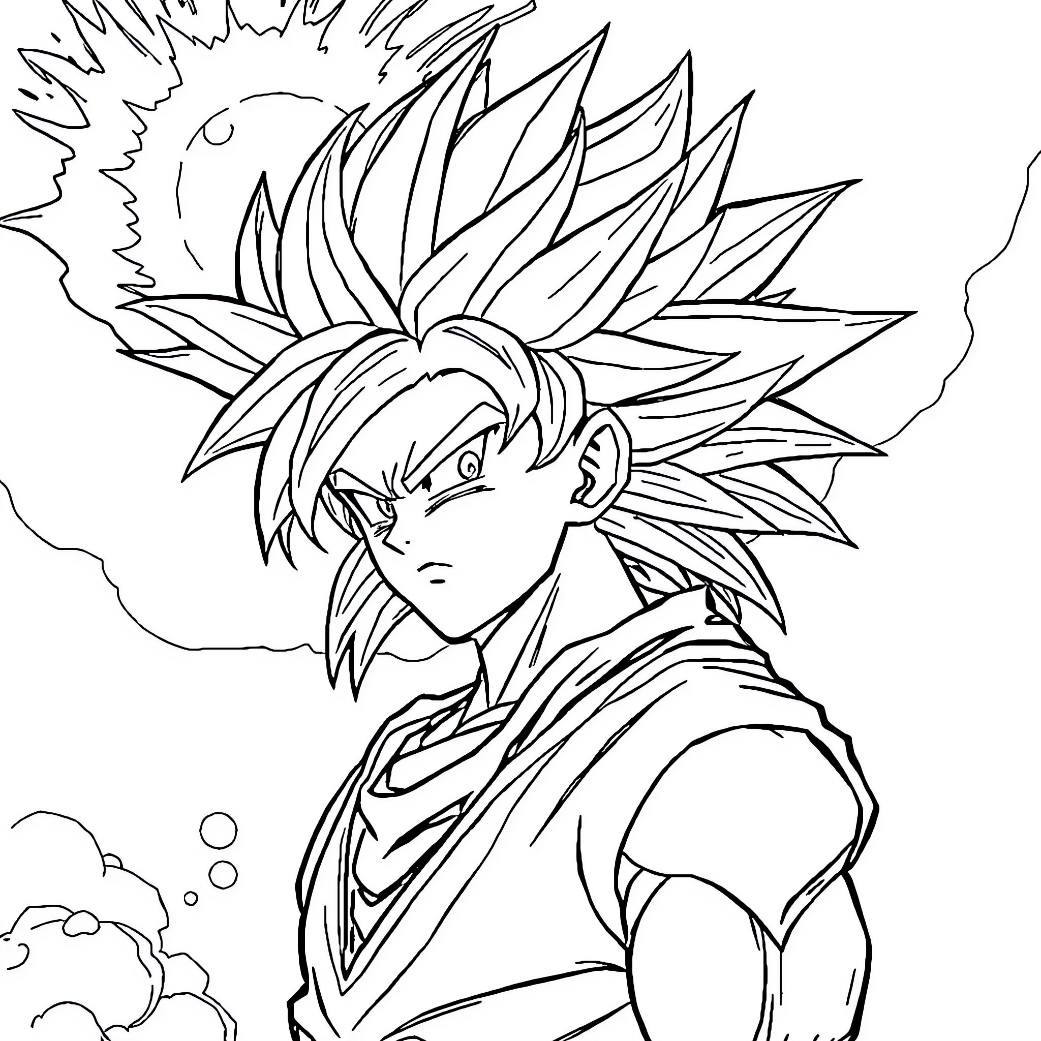 Best Super Saiyan 3 Goku Coloring Pages (Free Printable PDF)