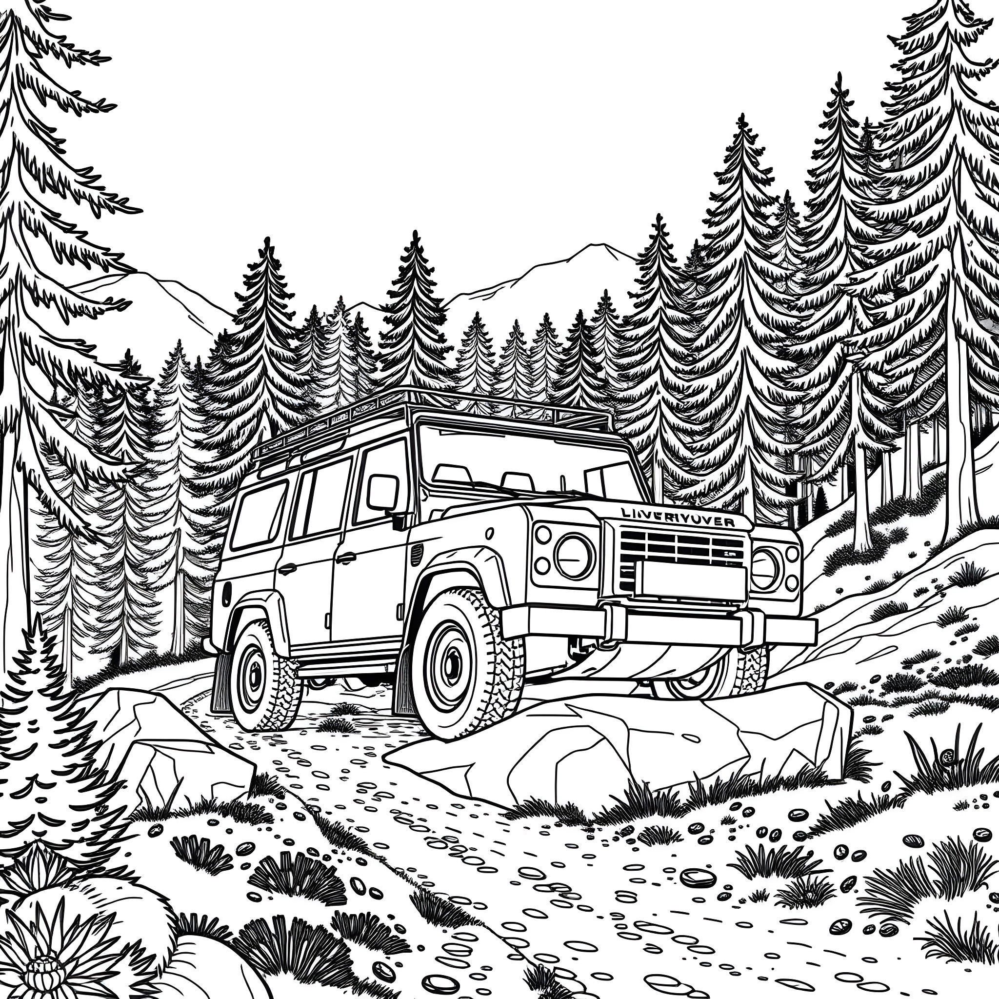 Best Land Rover Coloring Pages (Free Printable PDF)