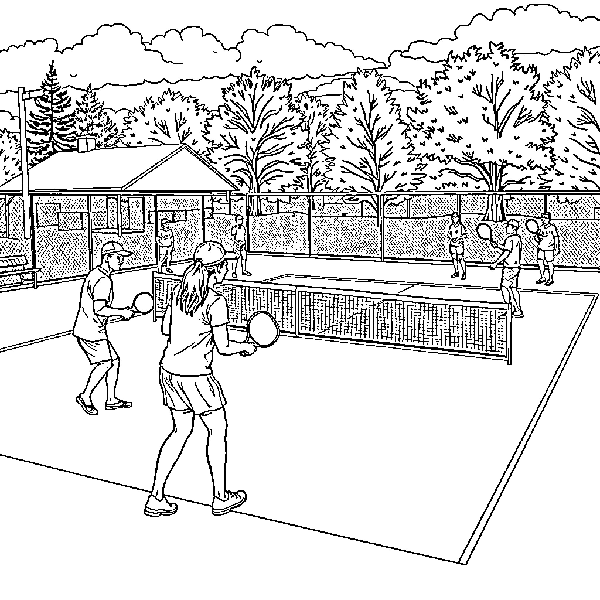 Best Pickleball Coloring Pages (Free Printable PDF)