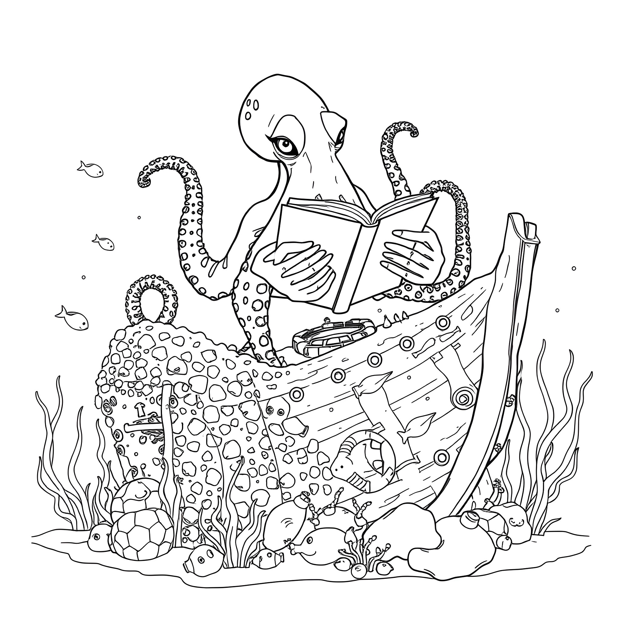 Best Octopus Coloring Pages (Free Printable PDF)