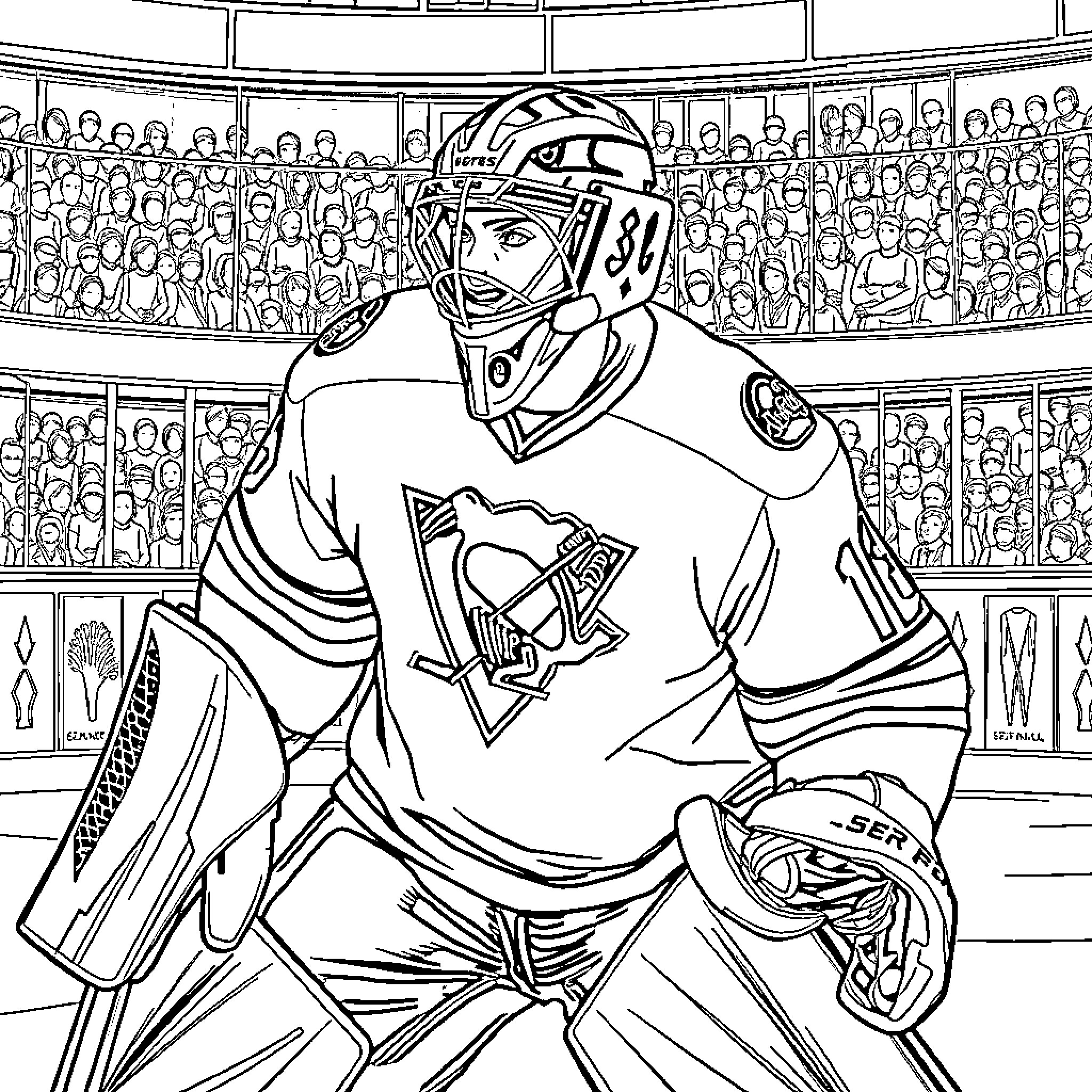 Best Marc Andre Fleury Coloring Pages (Free Printable PDF)