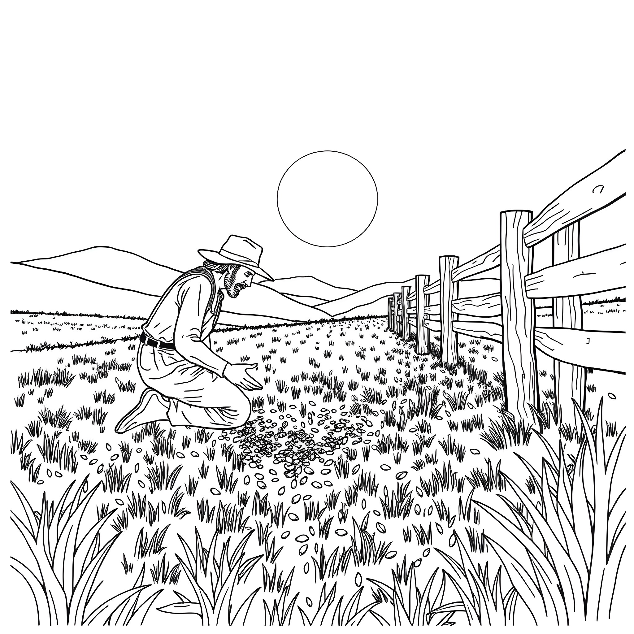 Best Farmer Coloring Pages (Free Printable PDF)