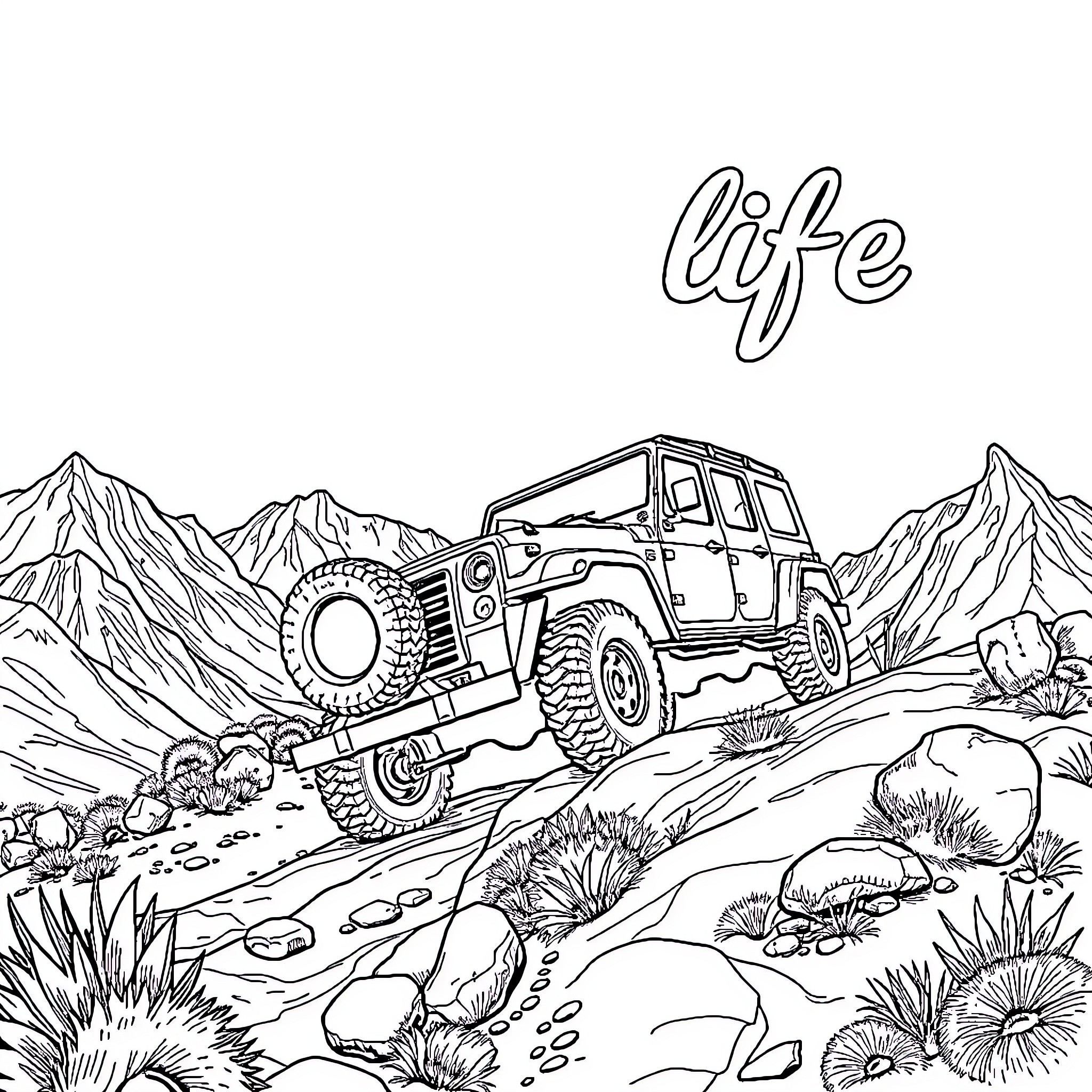 Best 4x4 Coloring Pages (Free Printable PDF)