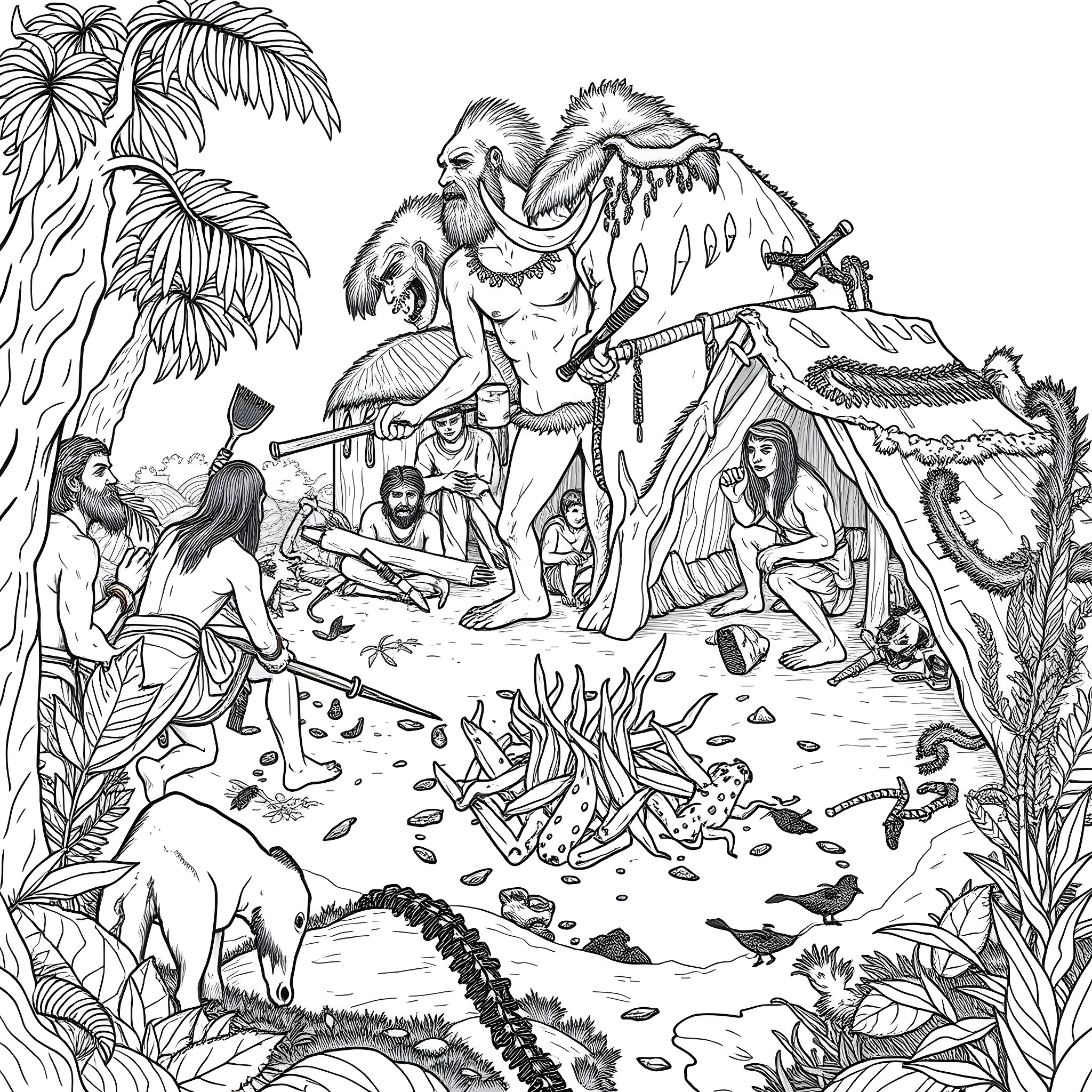 Best Neanderthal Coloring Pages (Free Printable PDF)