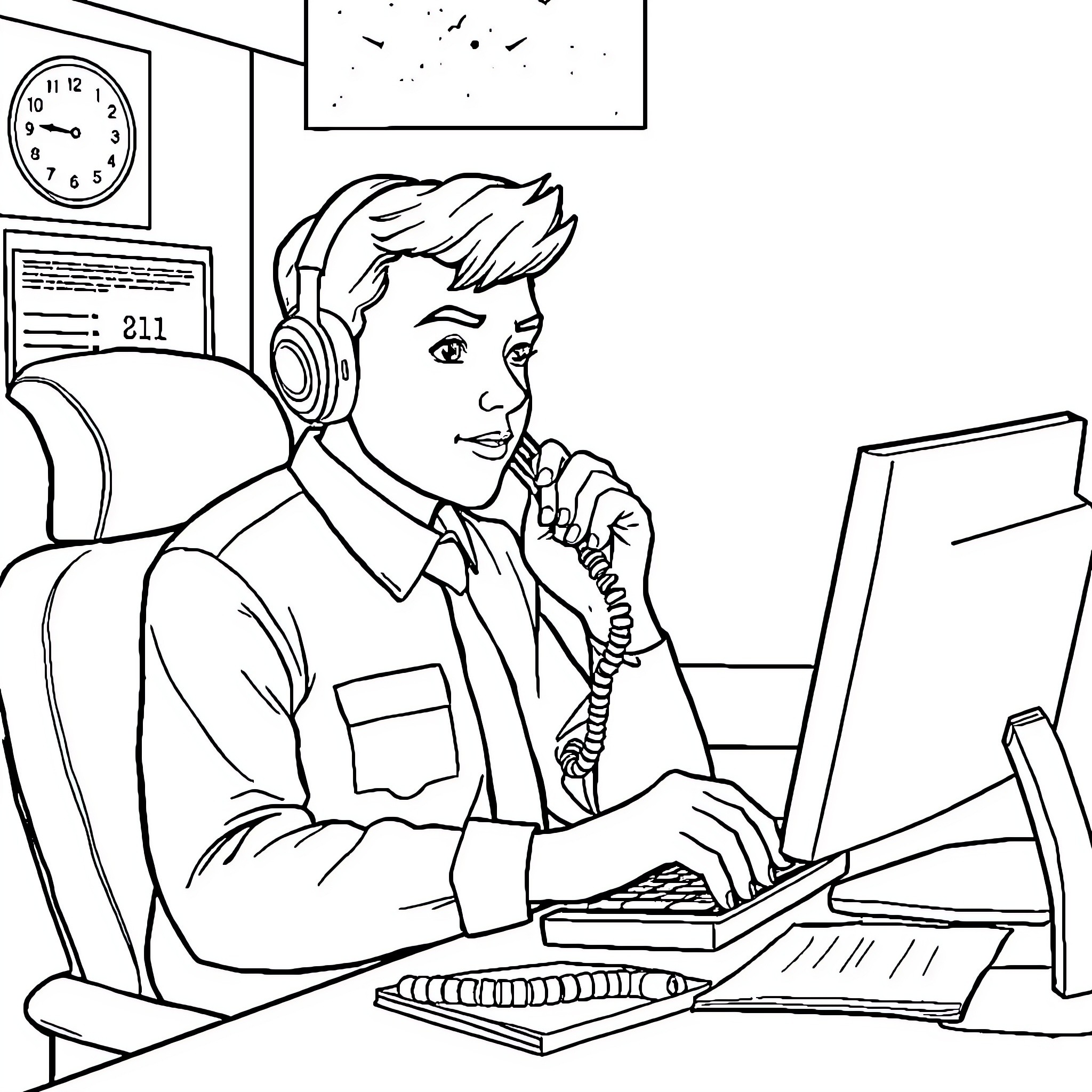Best Dispatcher Coloring Pages (Free Printable PDF)