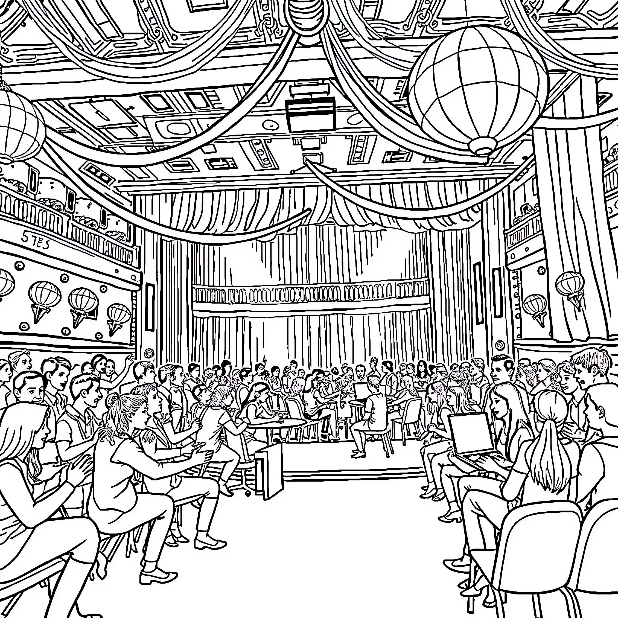 Best Theatre Coloring Pages (Free Printable PDF)