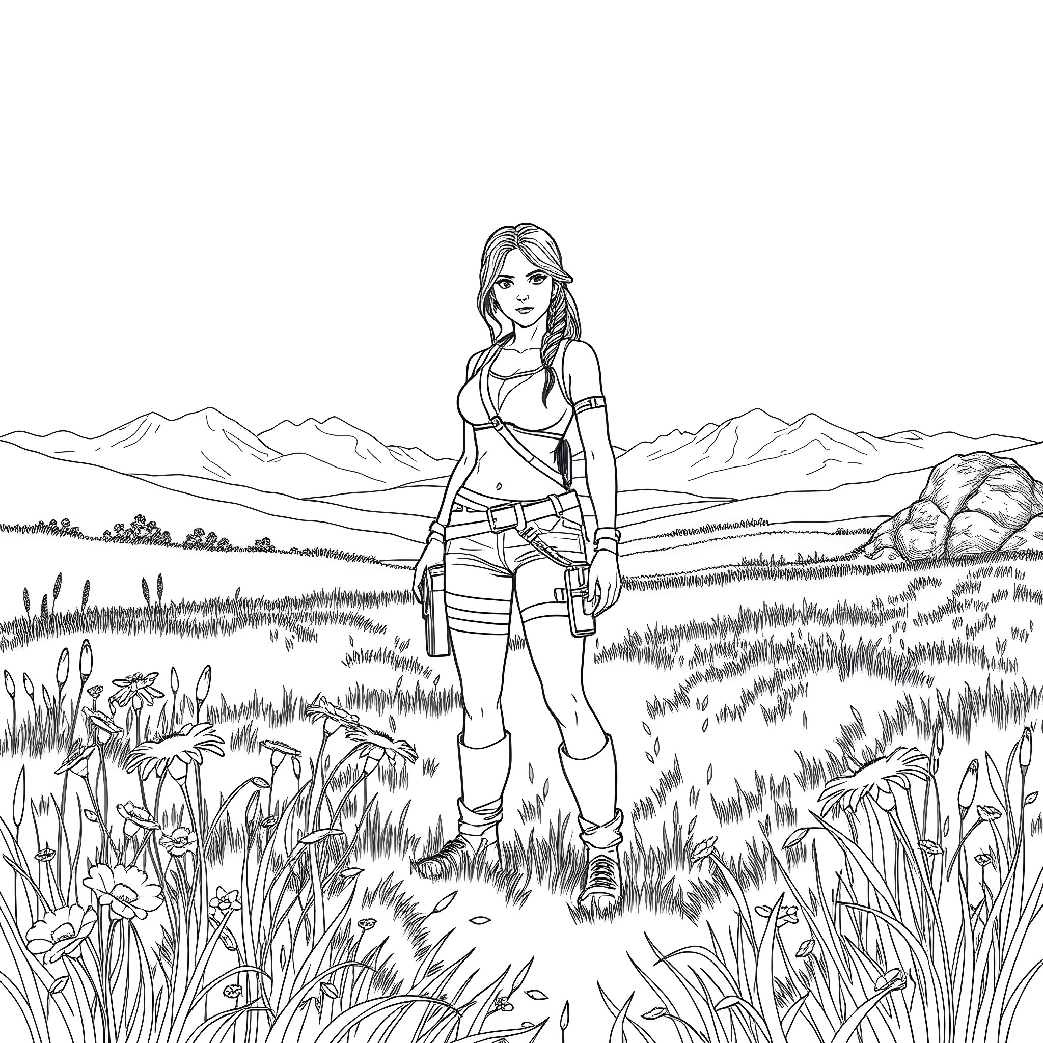 Best Lara Croft Coloring Pages (Free Printable PDF)