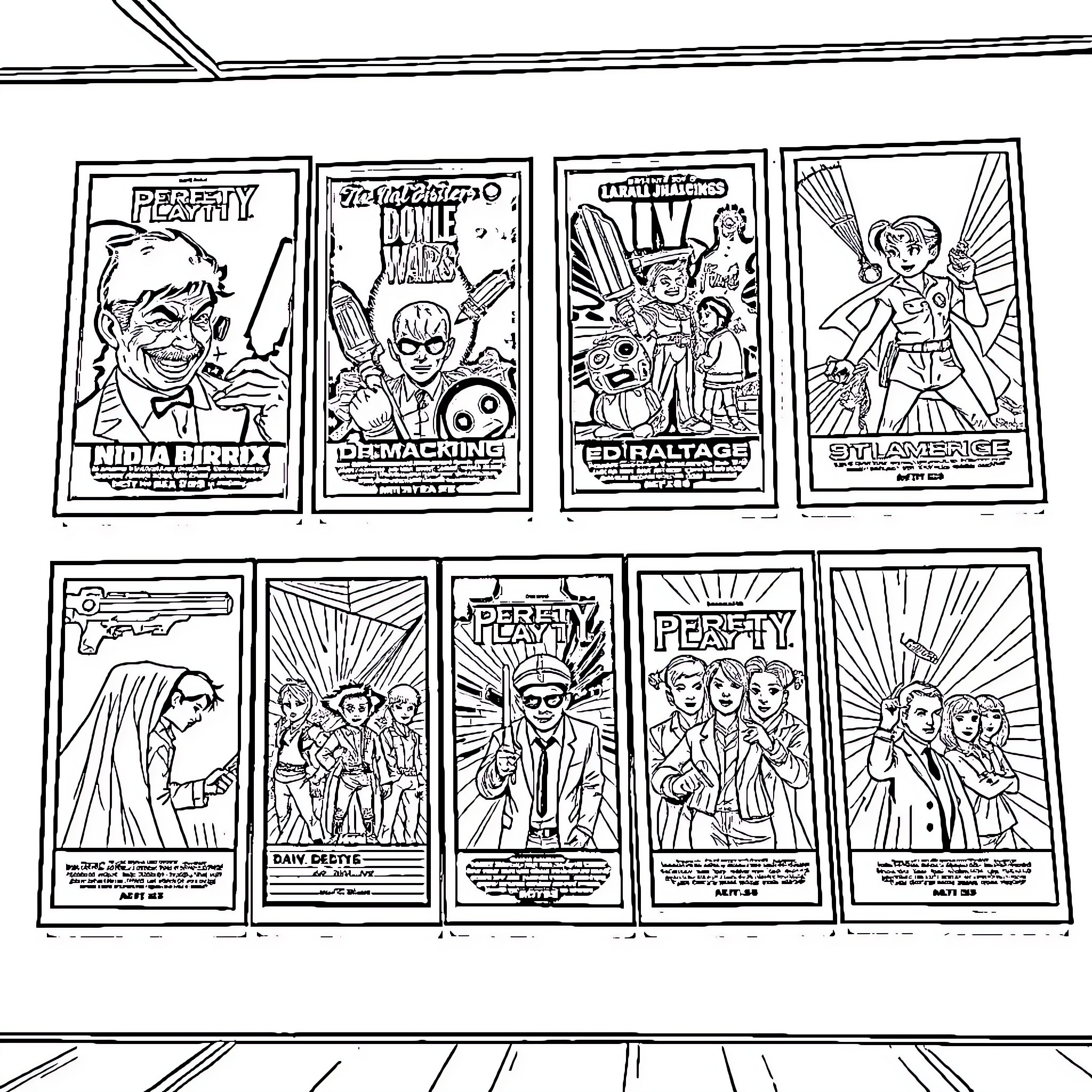 Best Movie Poster Coloring Pages (Free Printable PDF)