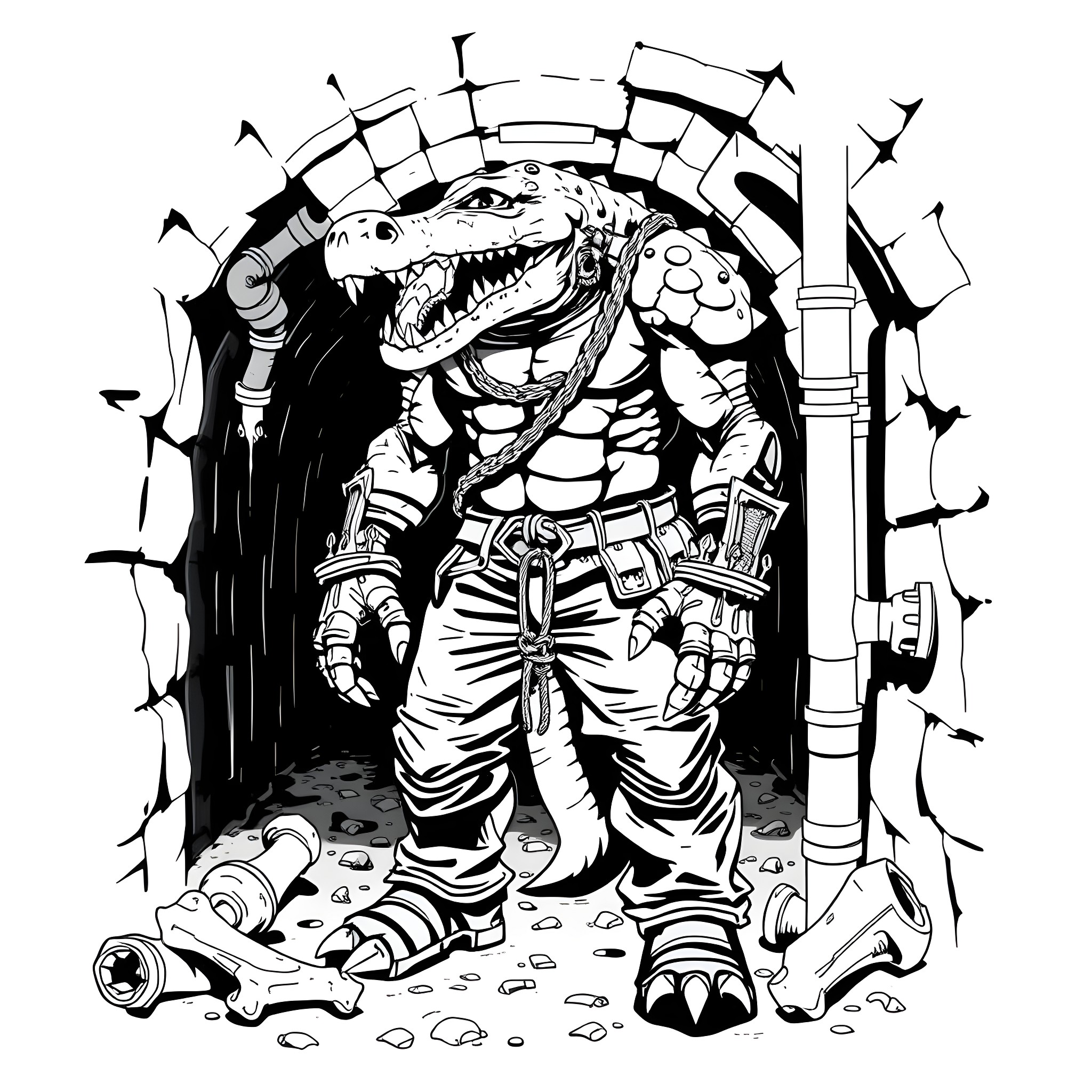 47 Best Killer Croc Coloring Pages (Free Printable PDFs)