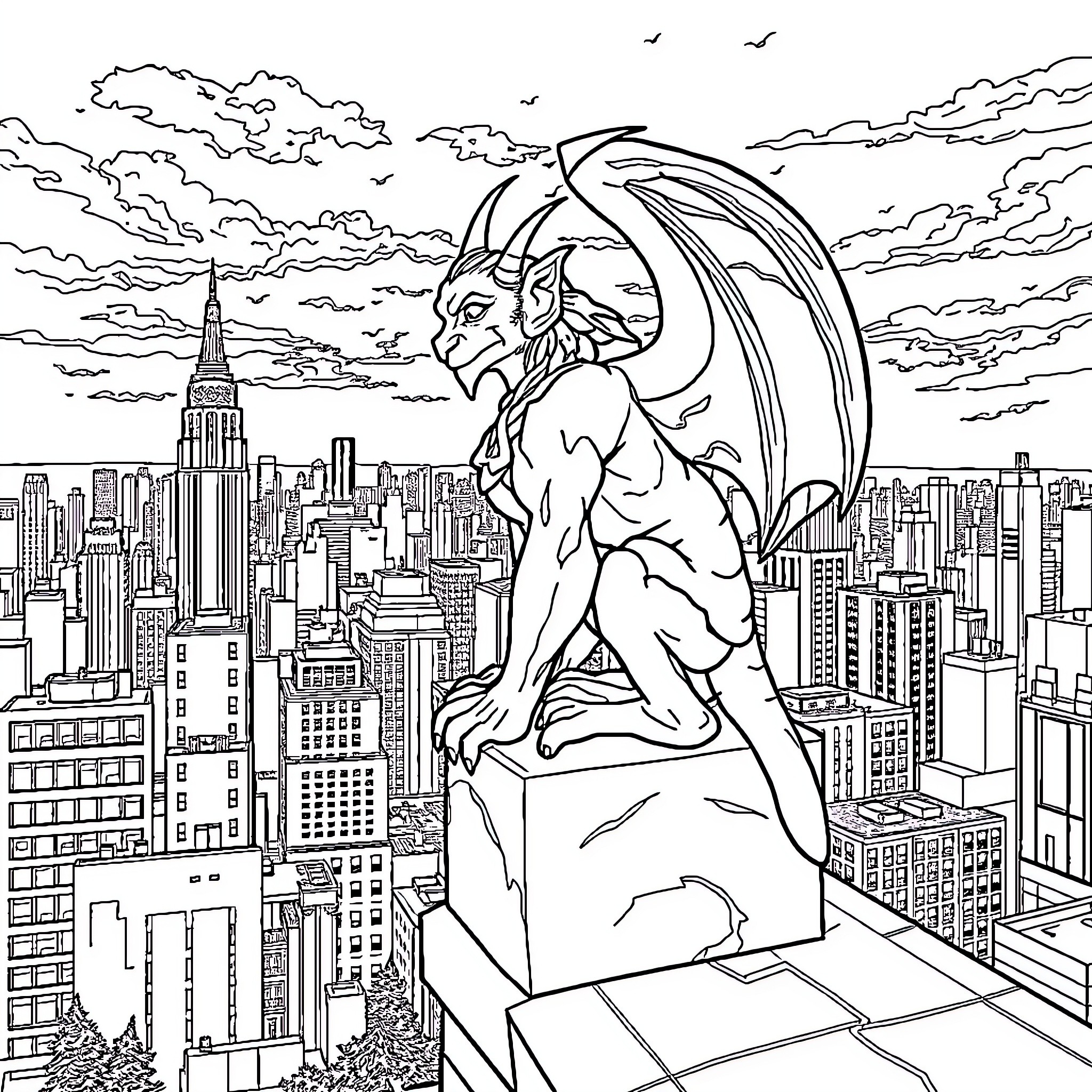 Best Gargoyle Coloring Pages (Free Printable PDF)