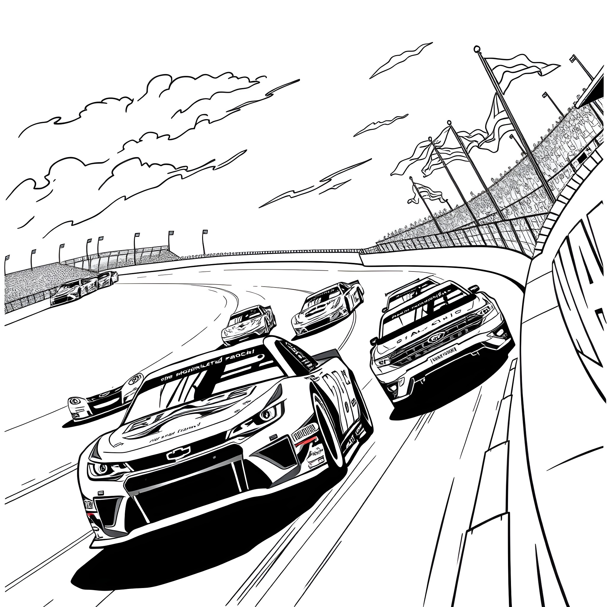 Best Race Car Coloring Pages (Free Printable PDF)