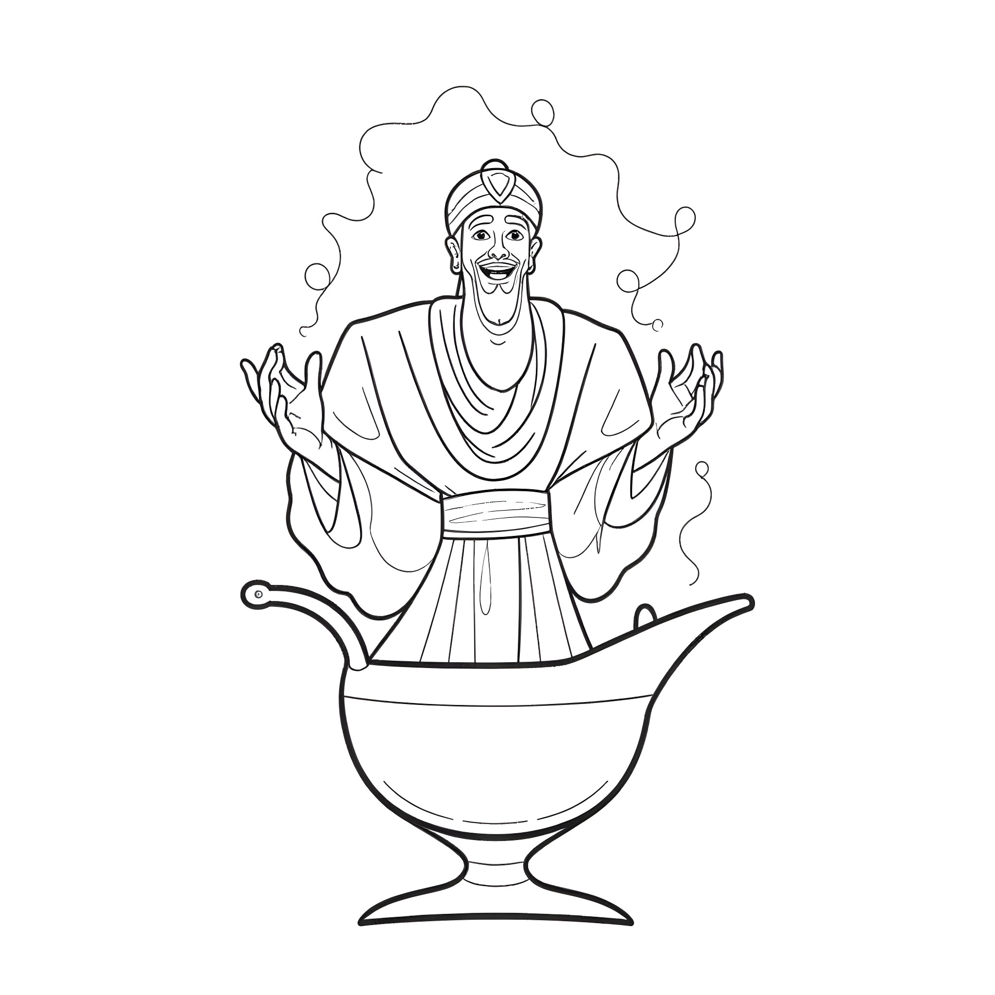 Best Genie Coloring Pages (Free Printable PDF)