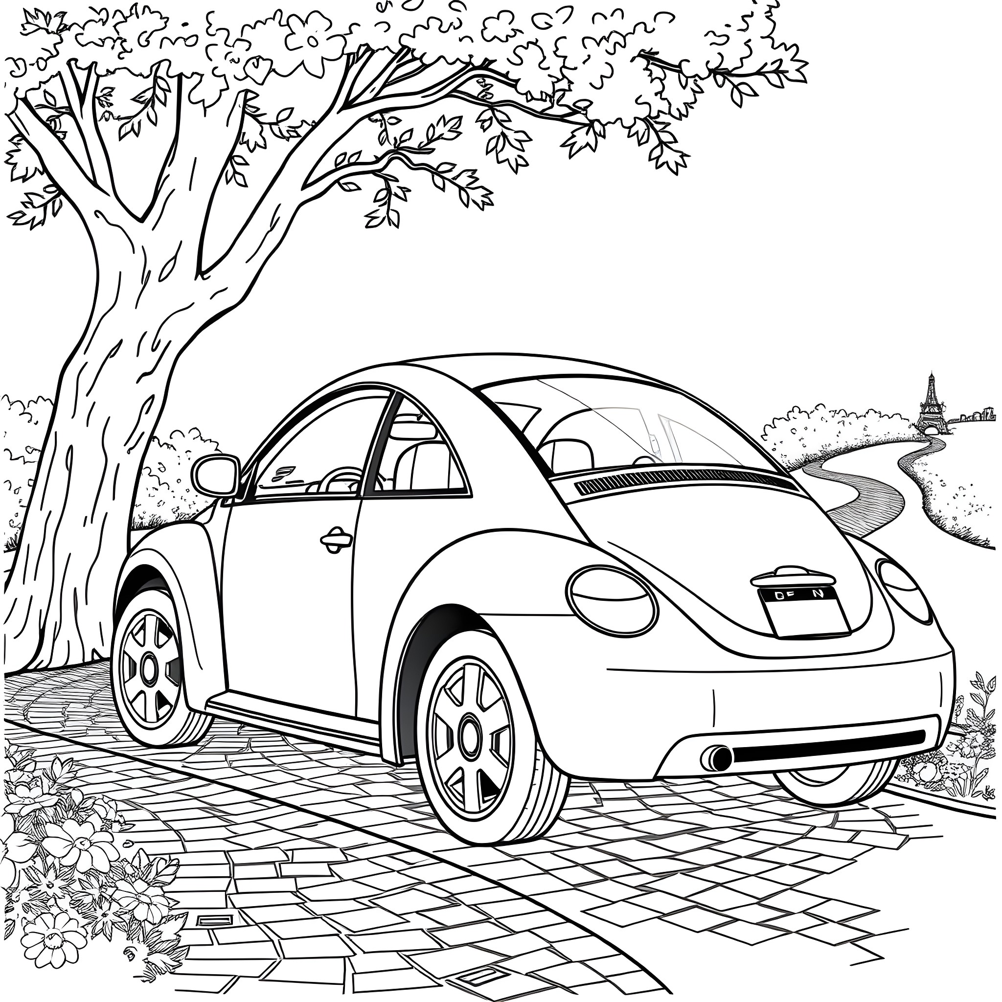 Best Volkswagen Beetle Coloring Pages (Free Printable PDF)