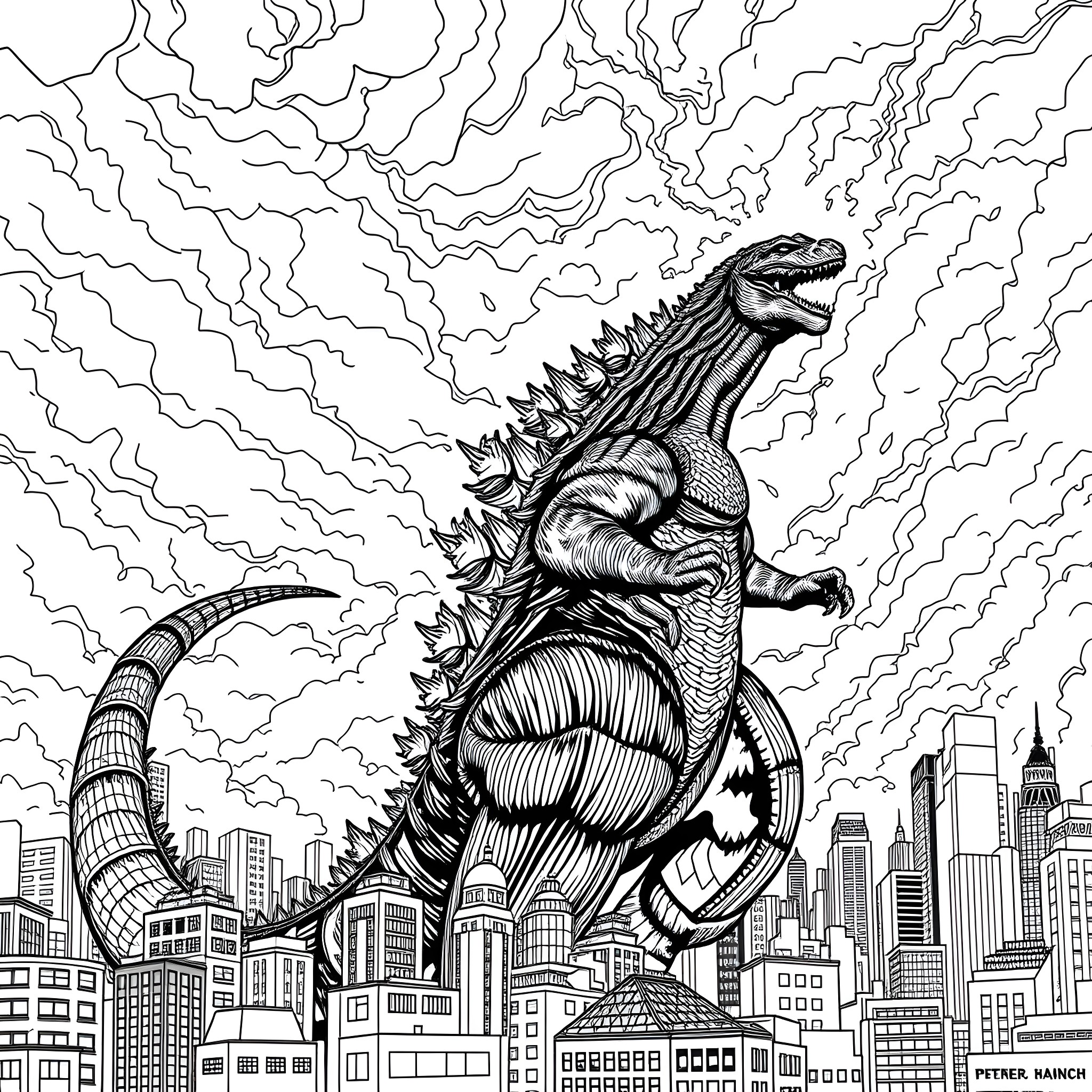 1 Best Shin Godzilla Coloring Pages (Free Printable PDFs)