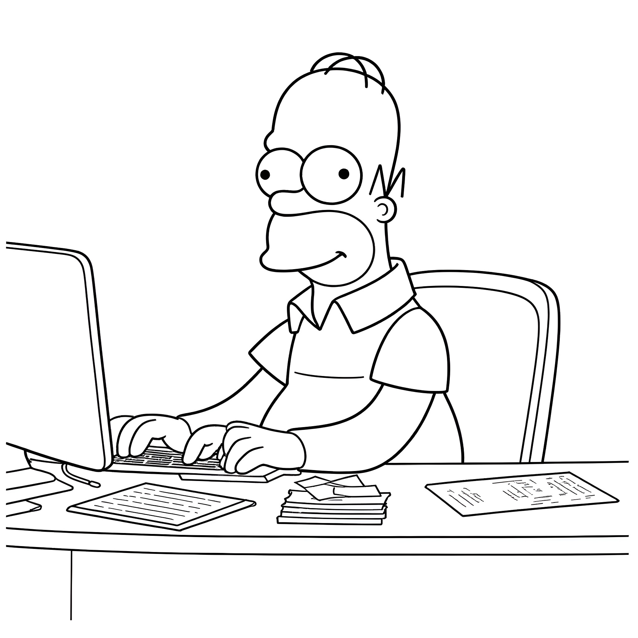 112 Best Homer Simpson Coloring Pages (Free Printable PDFs)