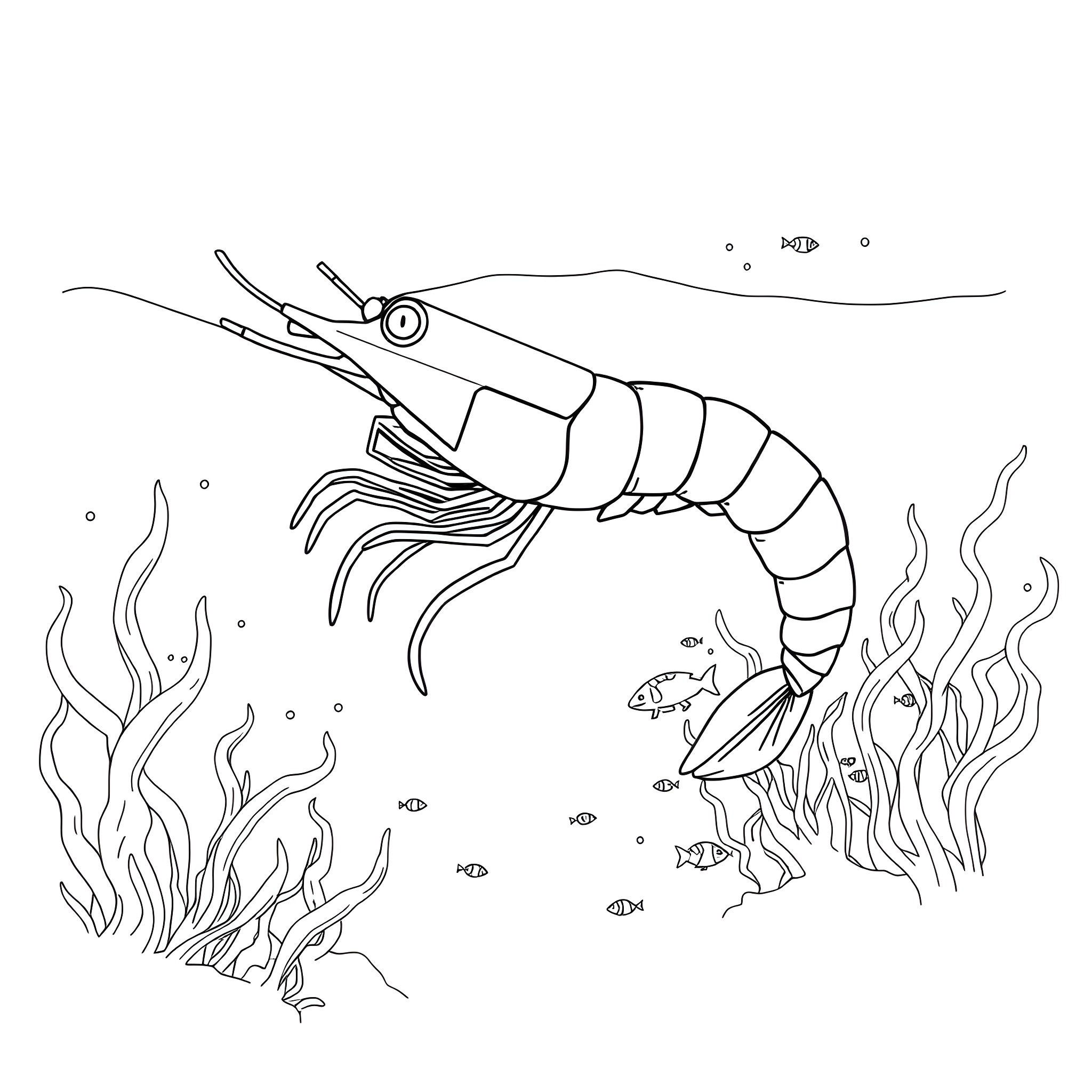 96 Best Shrimp Coloring Pages (Free Printable PDFs)