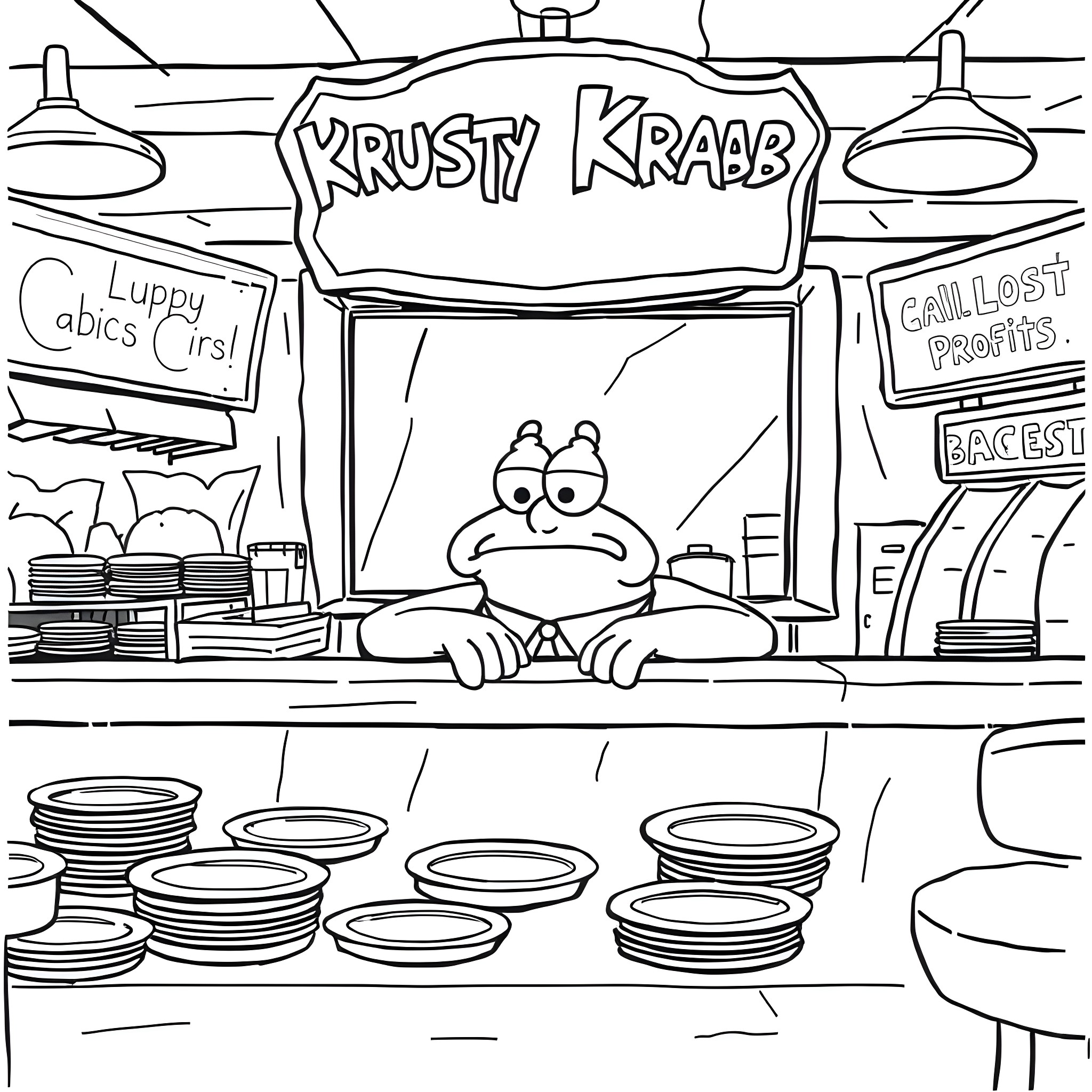 1 Best Mr. Krabs Coloring Pages (Free Printable PDFs)